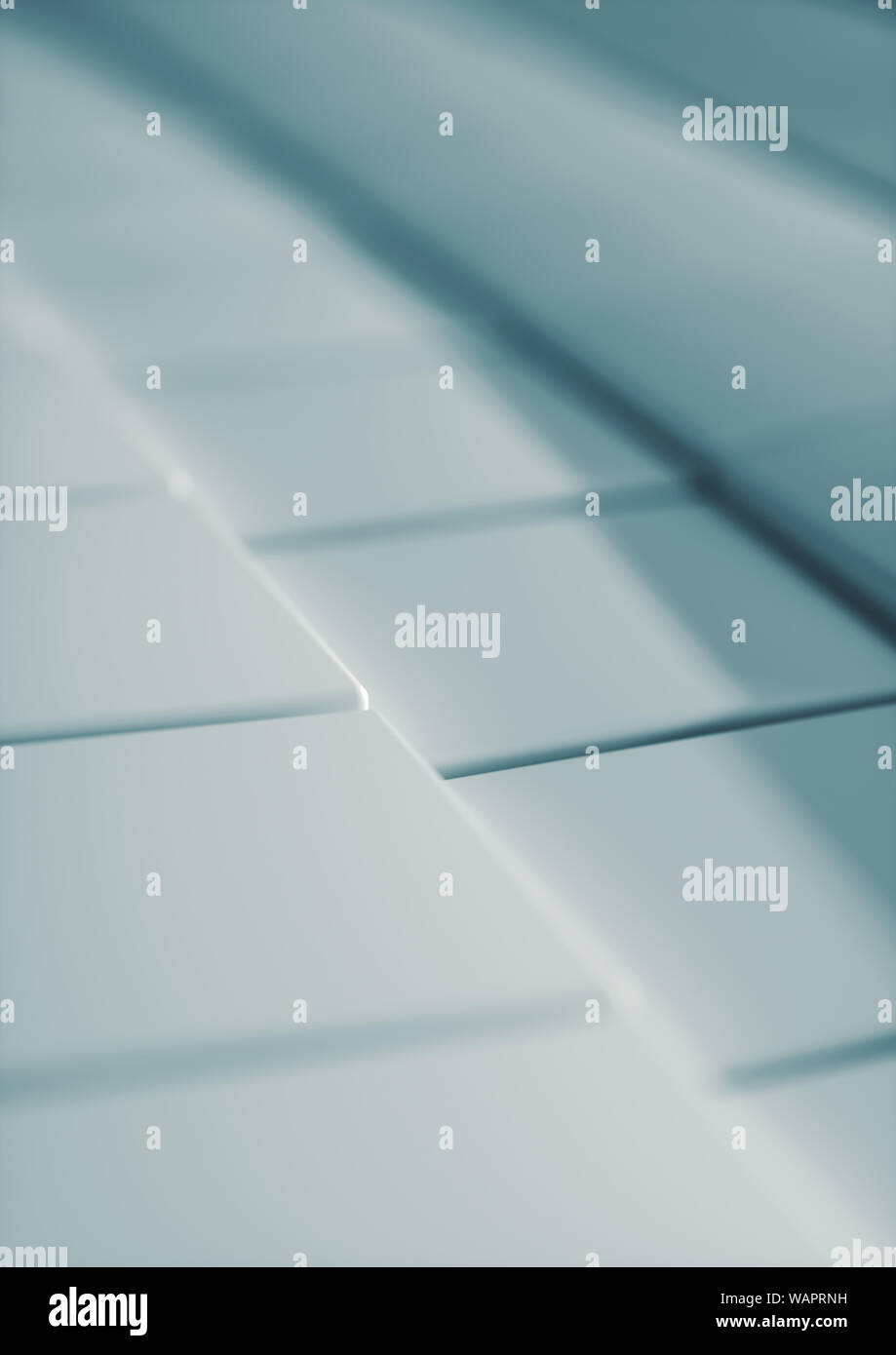 Cubes Tiles Diagonal Background Blue ice color with depth of field for ...