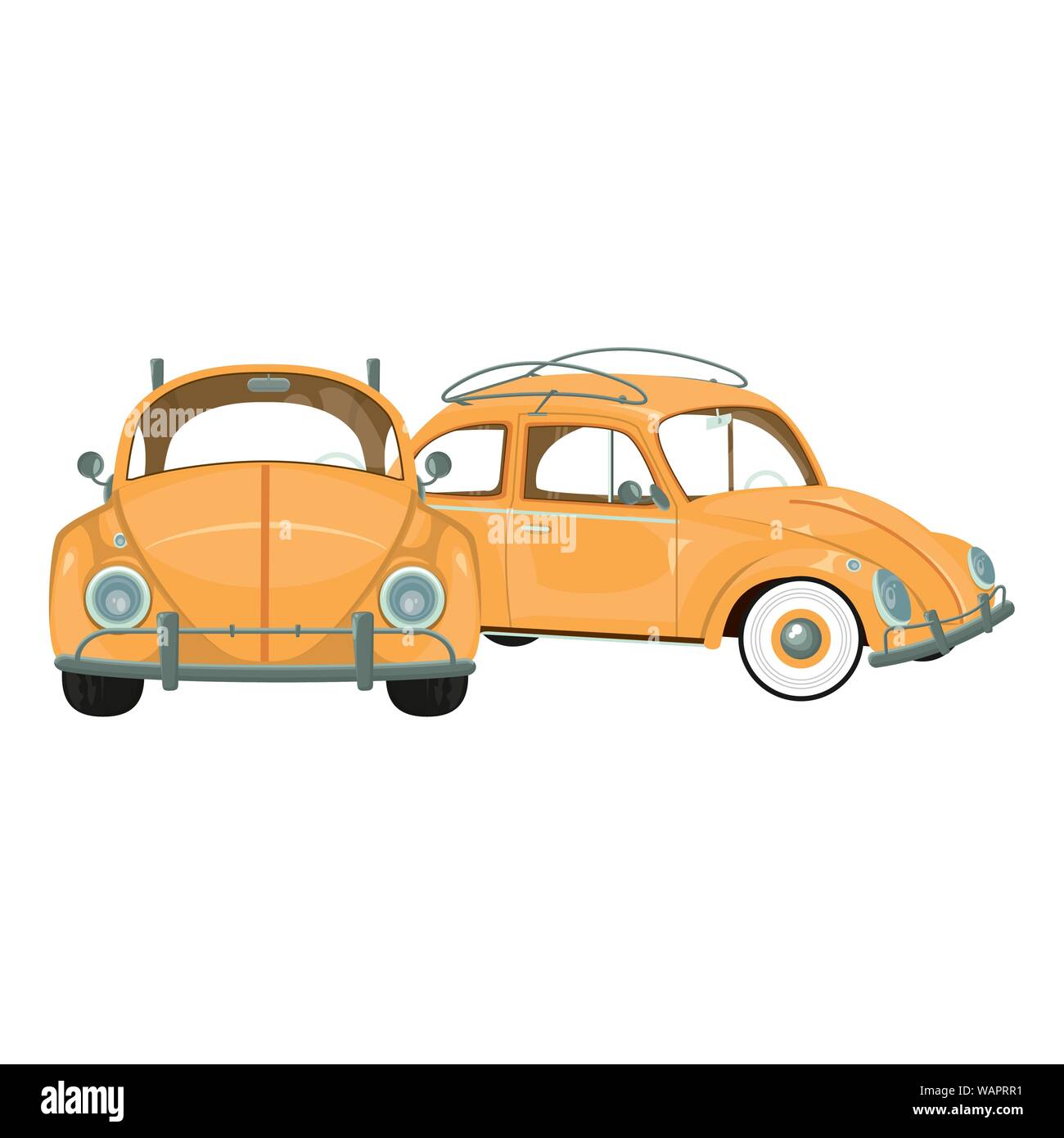 vintage retro classic cars cartoon Stock Vector Image & Art - Alamy