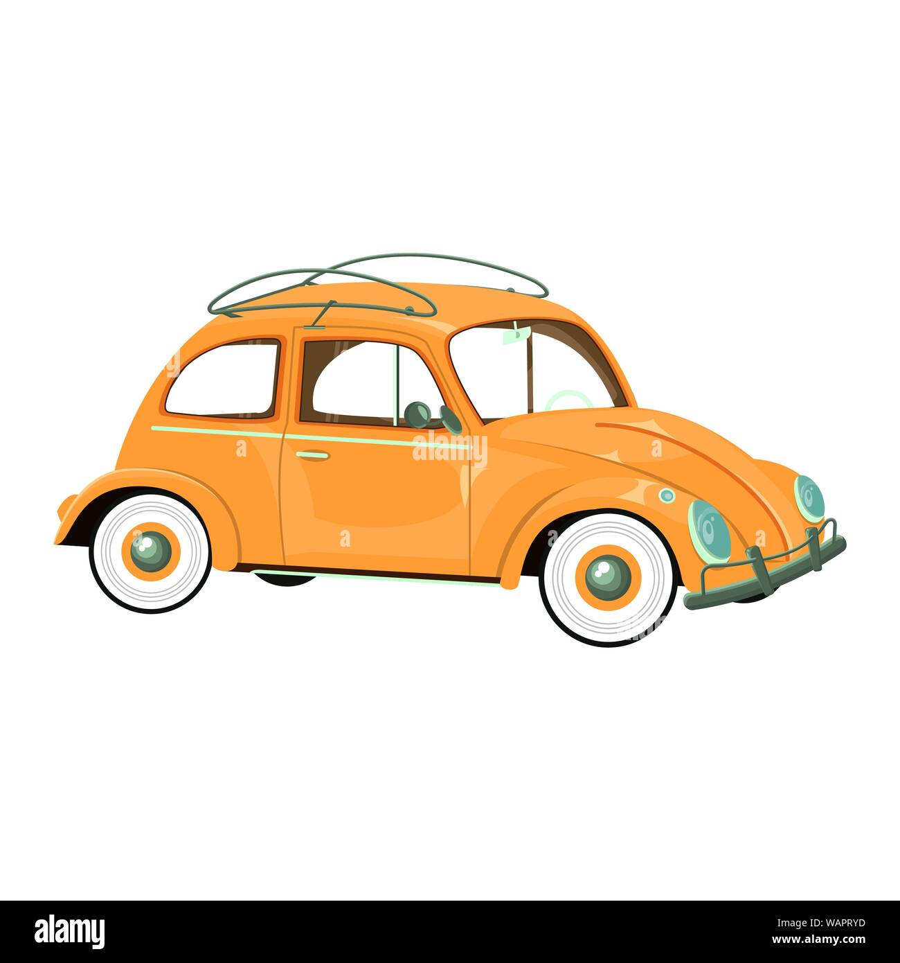 vintage retro classic car cartoon Stock Vector Image & Art - Alamy