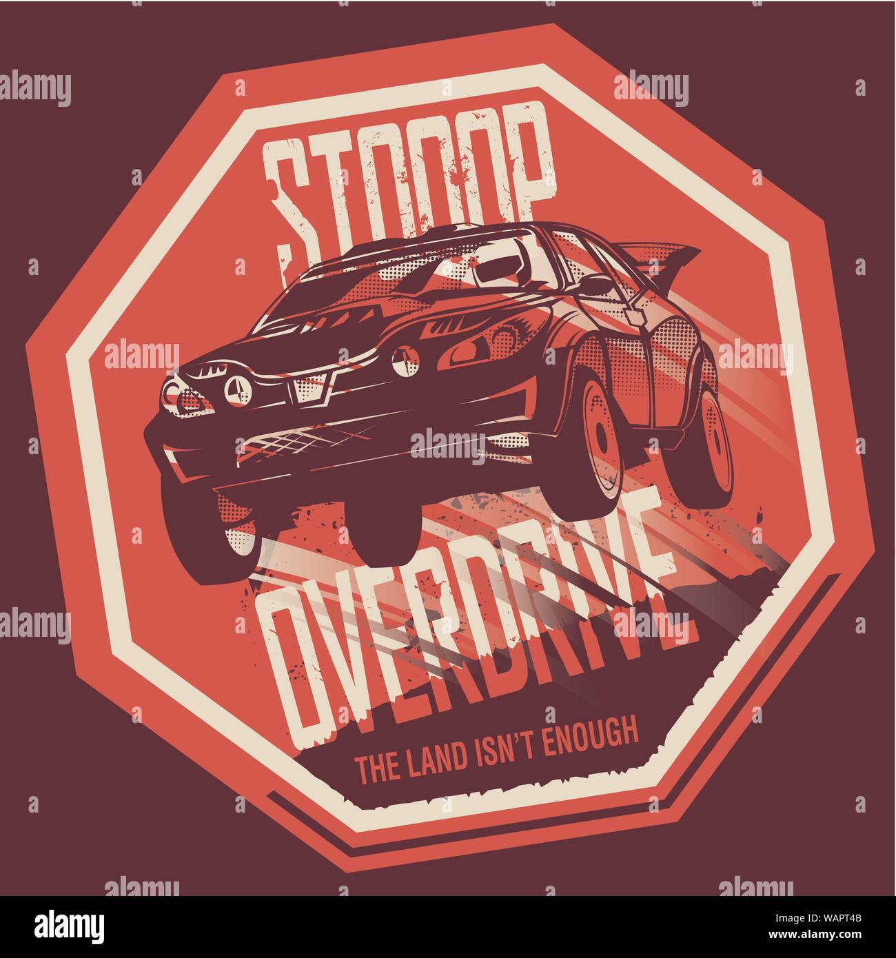 Speed automobile racing and off road rally car. Championship extreme ...