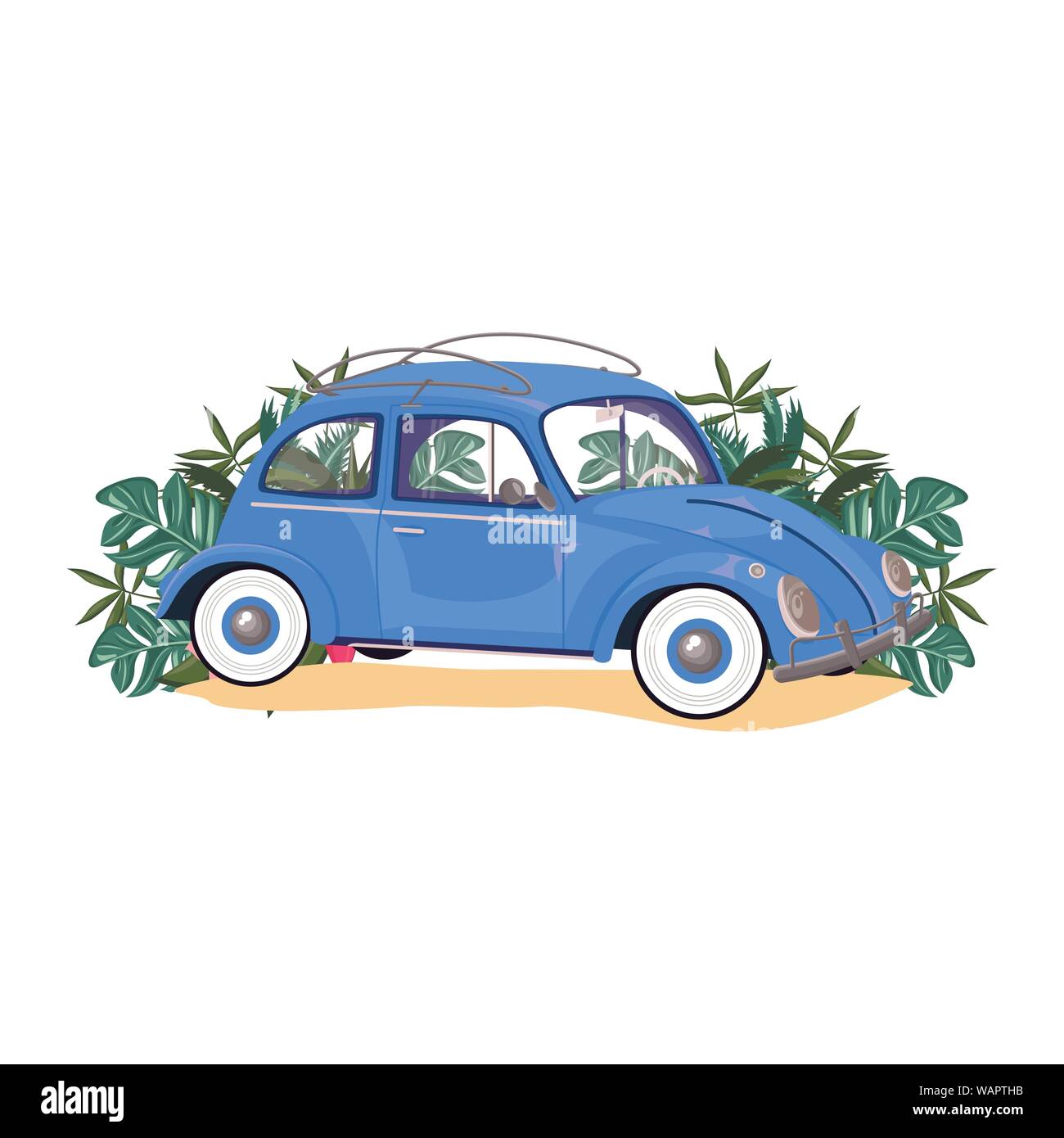 vintage retro classic car cartoon Stock Vector Image & Art - Alamy