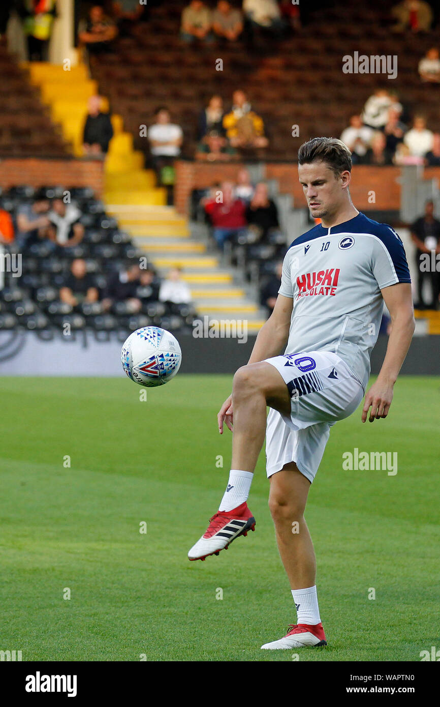 London, UK. 21st Aug, 2019. Matt Smith of Millwall during the EFL Sky ...