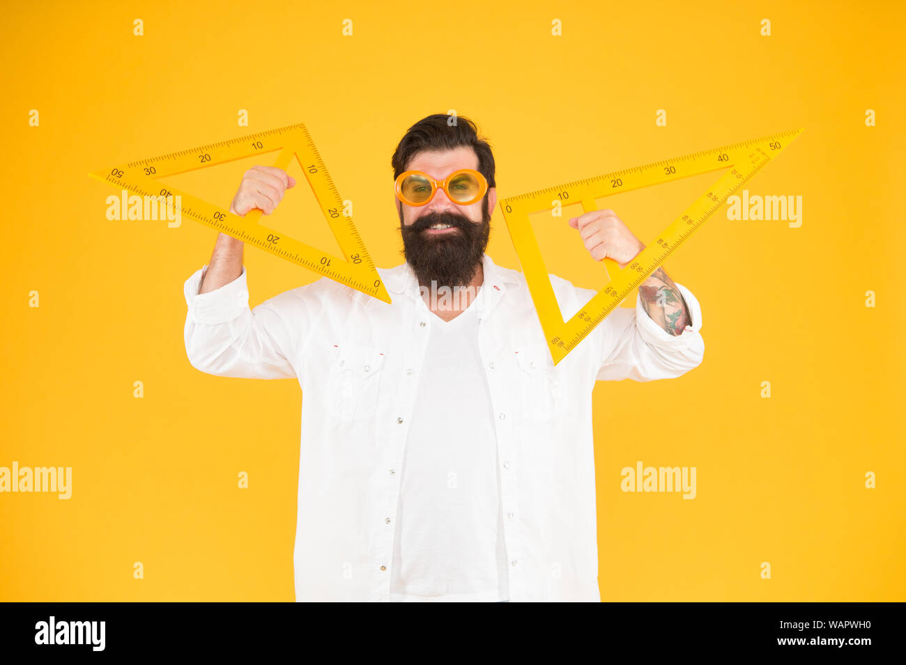 Man math lesson. Smart student. Back to school. College university ...