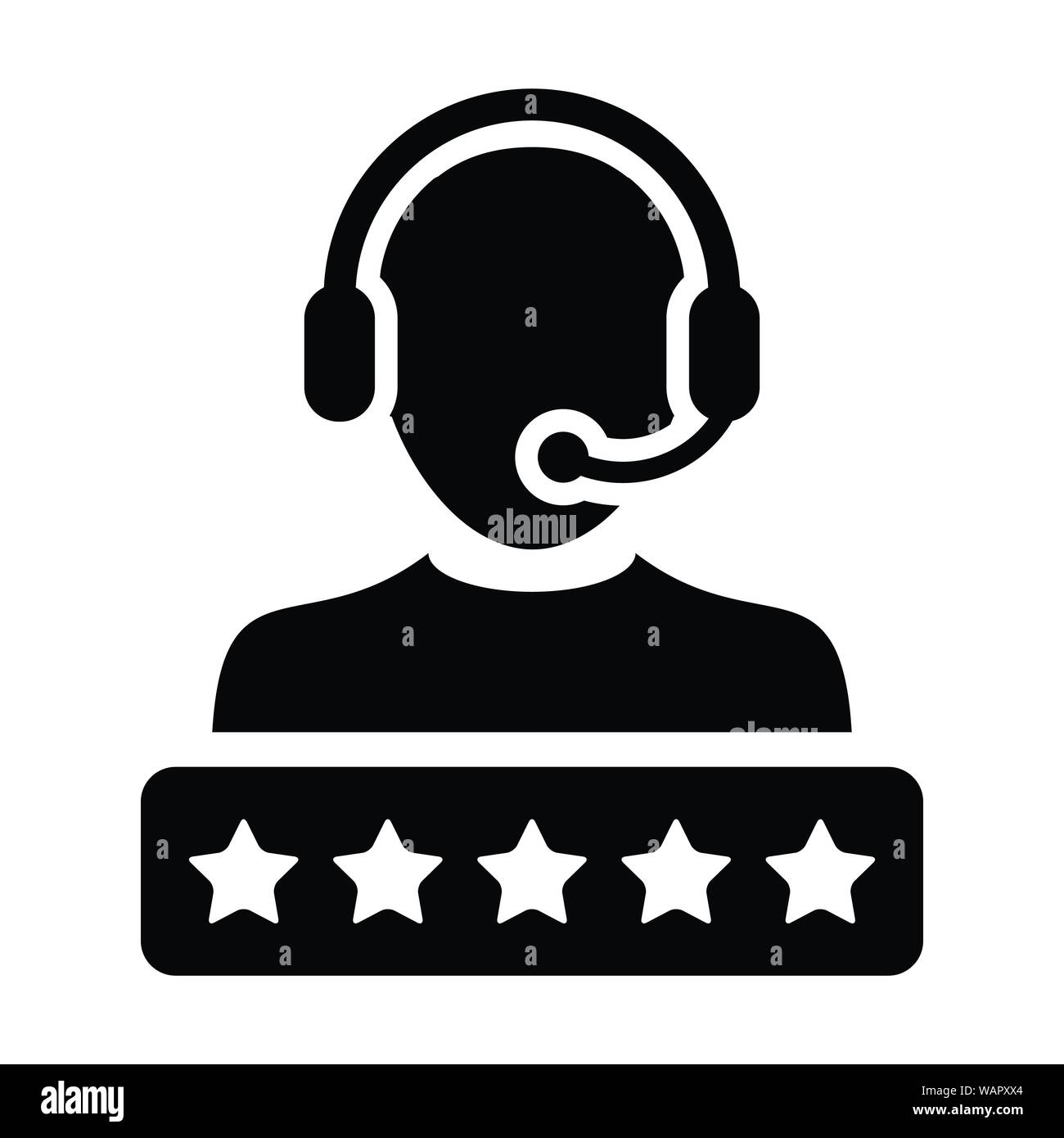 Worker icon vector male support service person profile avatar with a ...