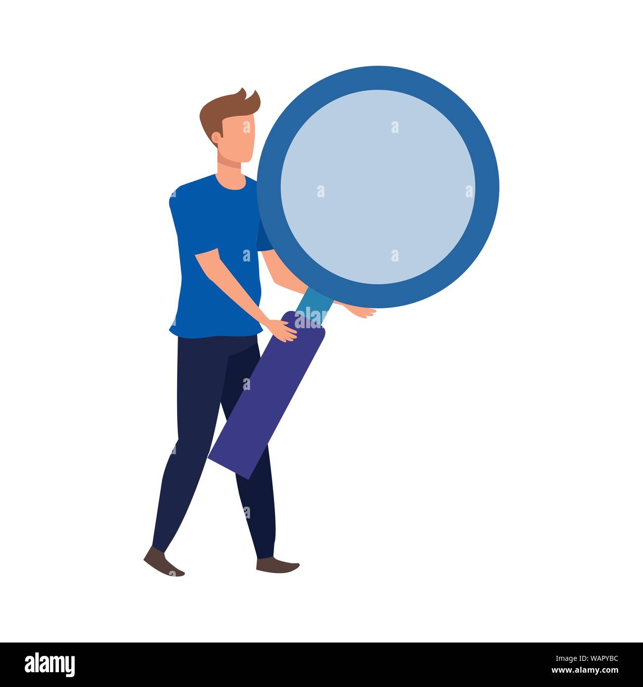 Clothes magnifying glass Cut Out Stock Images & Pictures - Alamy
