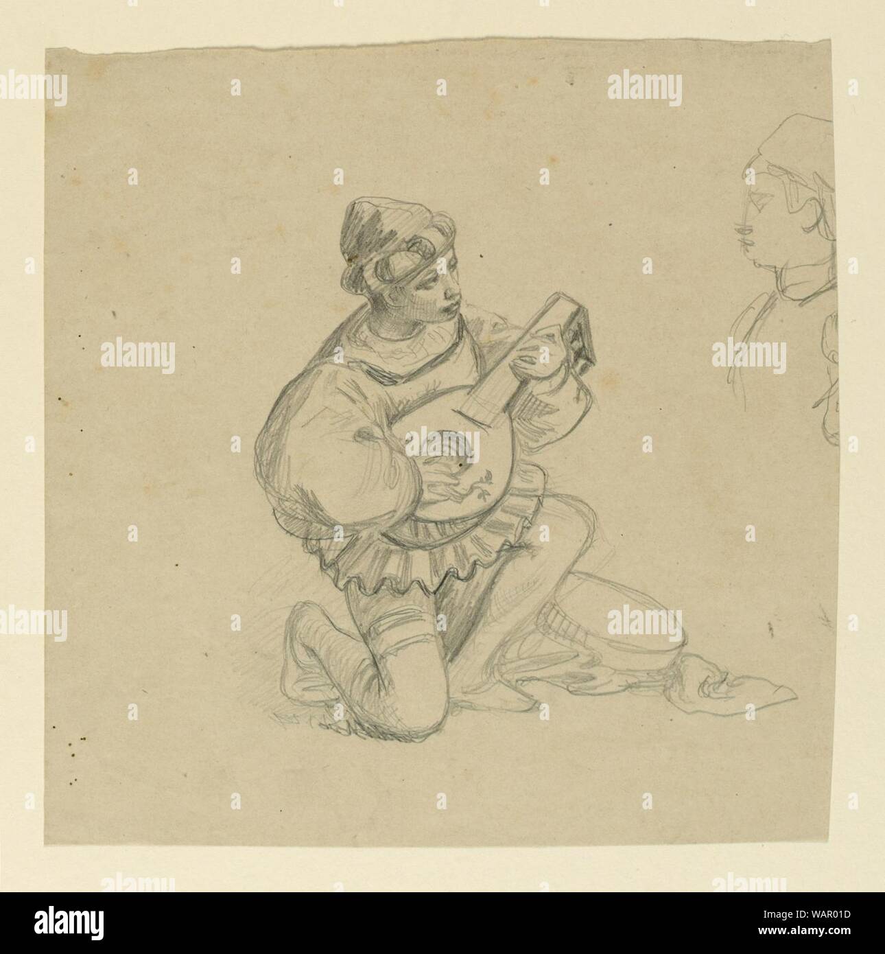 Drawing the lute hi-res stock photography and images - Alamy