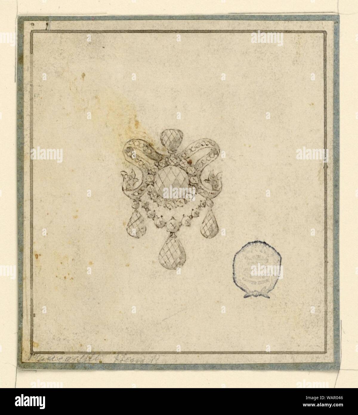 Drawing, Brooch, 1820–40 Stock Photo - Alamy