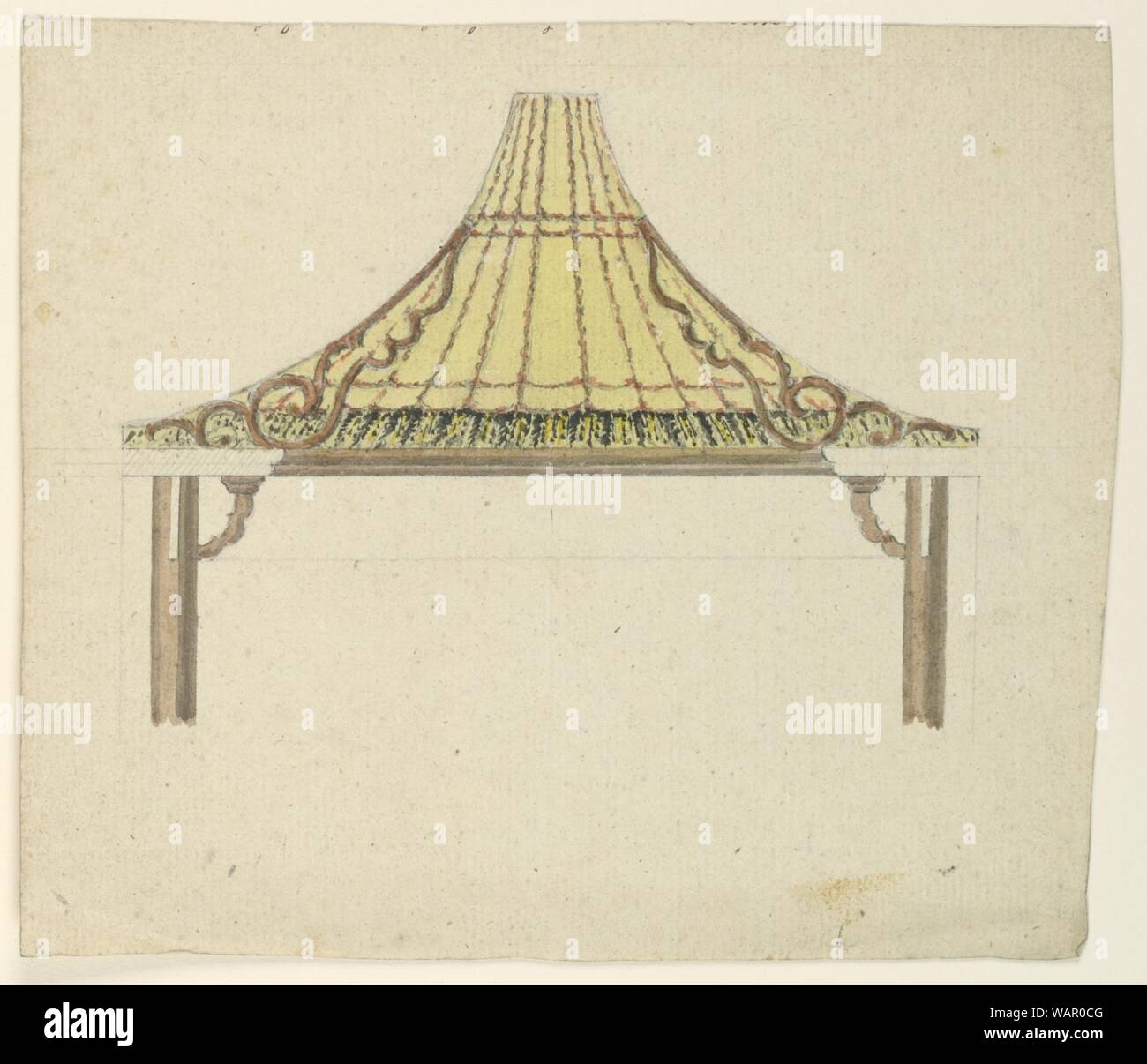 Drawing, Canopy, 1815–22 Stock Photo - Alamy