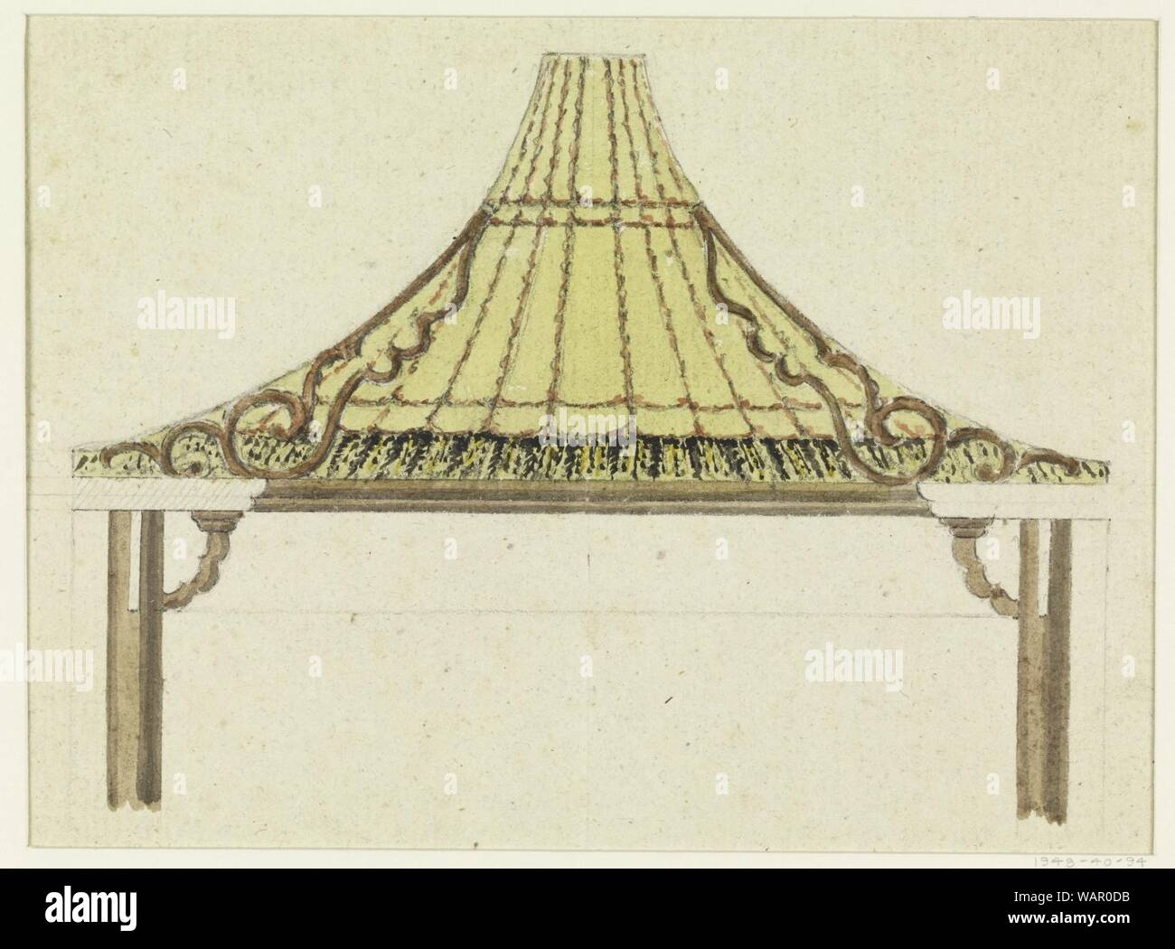 Drawing, Canopy, 1815–22 Stock Photo - Alamy