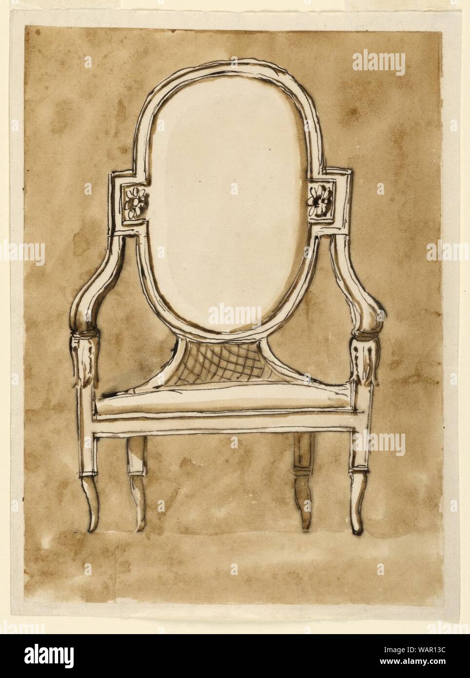 Drawing, Chair, 1780–90 Stock Photo - Alamy