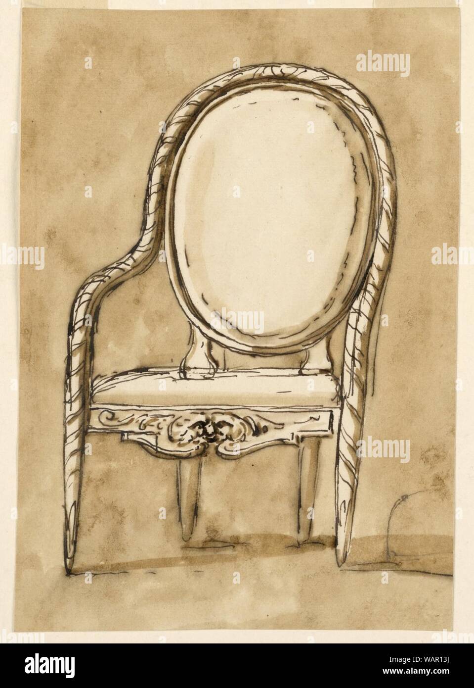 Drawing, Chair, 1780–1790 Stock Photo - Alamy