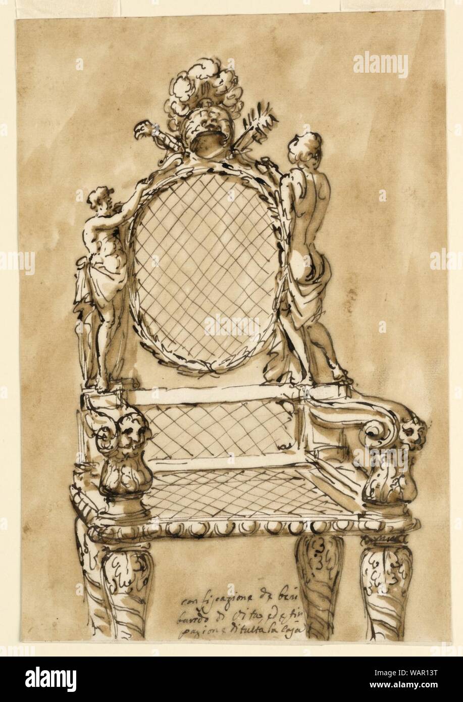 Drawing, Chair, 1780–1790 Stock Photo - Alamy