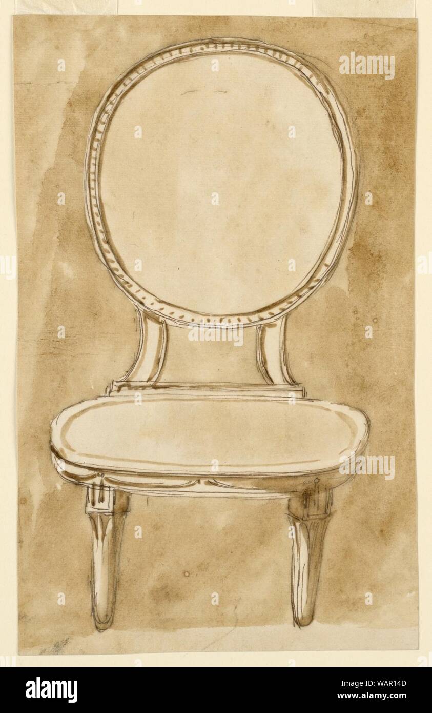 Drawing, Chair, 1780–90 Stock Photo - Alamy