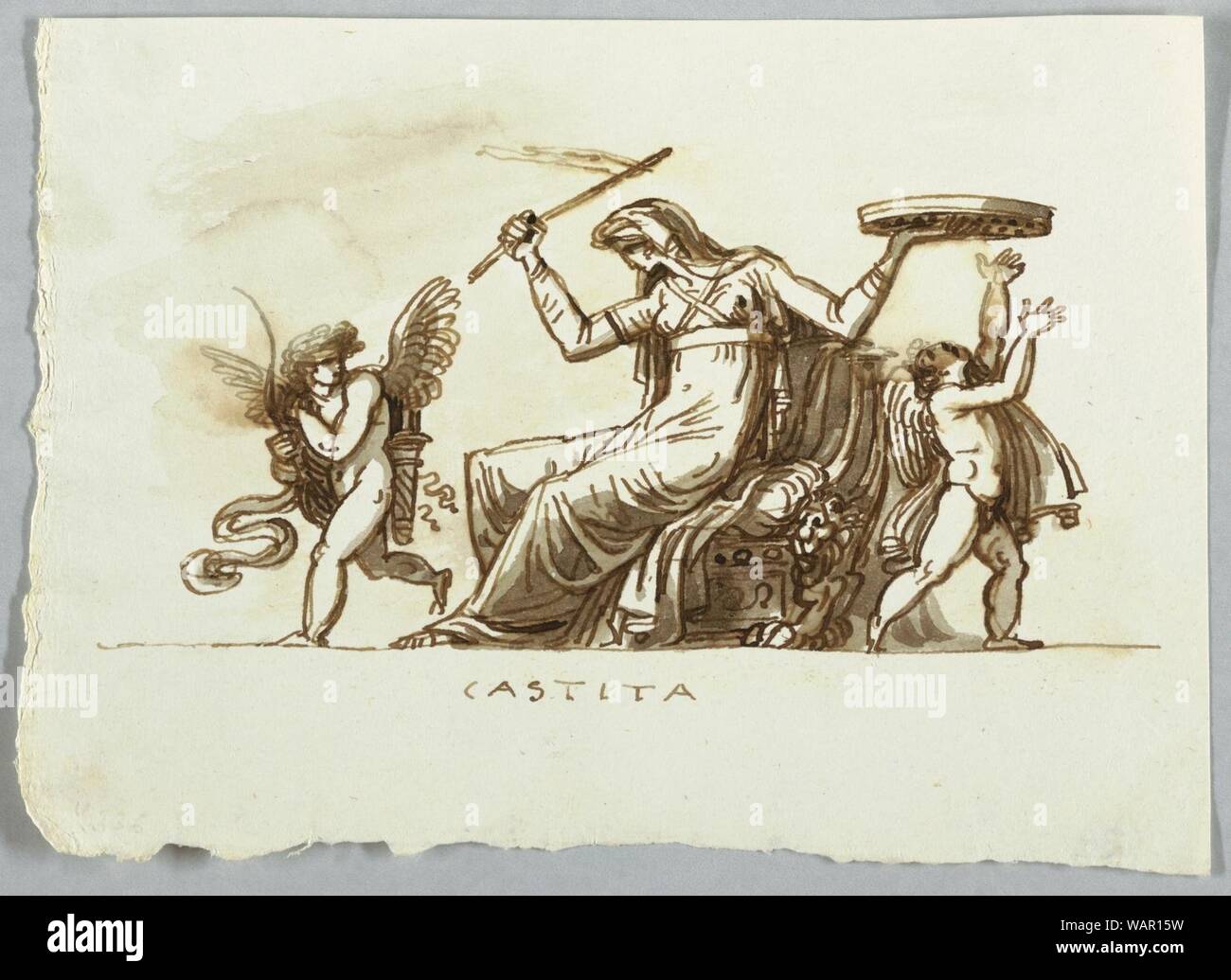 Drawing, Chastity, 1816 Stock Photo - Alamy