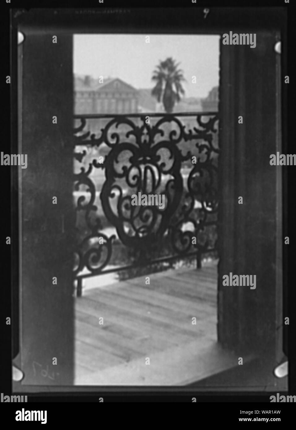 Detail of Pontalba balcony, New Orleans Stock Photo - Alamy