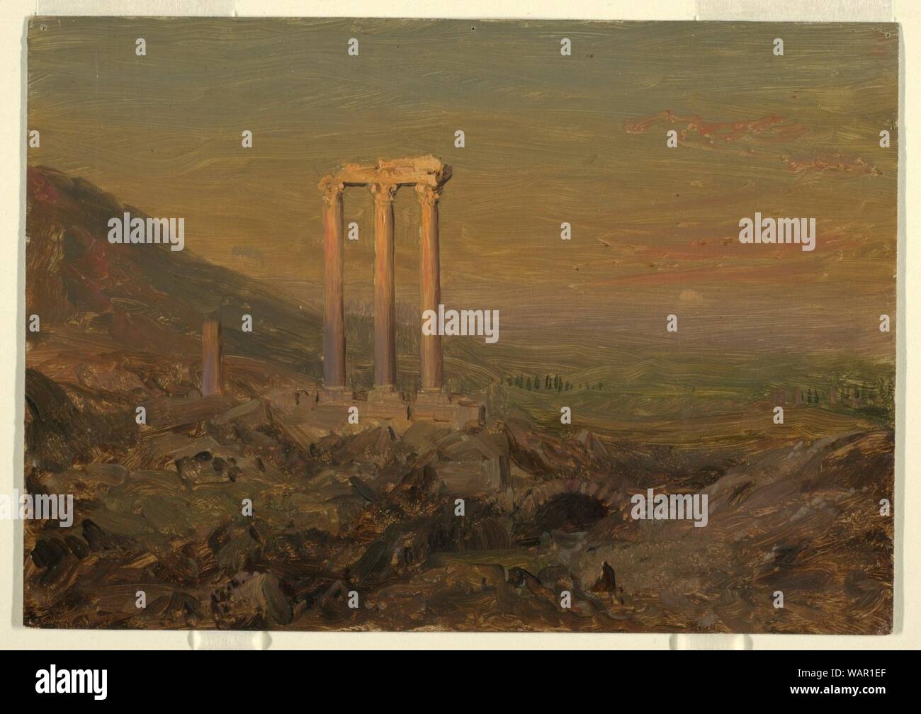 Drawing, Classical Ruins, Syria, May 1868 Stock Photo - Alamy