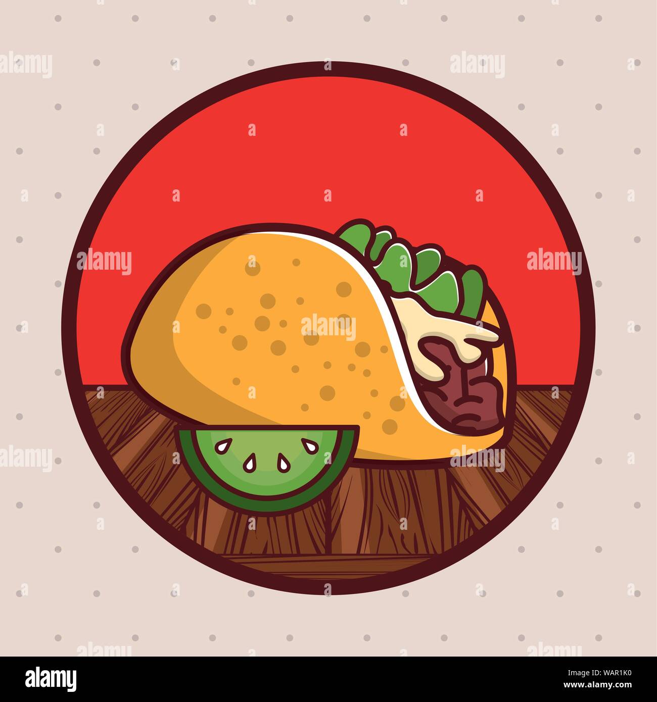 Delicious mexican food gastronomy cartoons Stock Vector Image & Art - Alamy