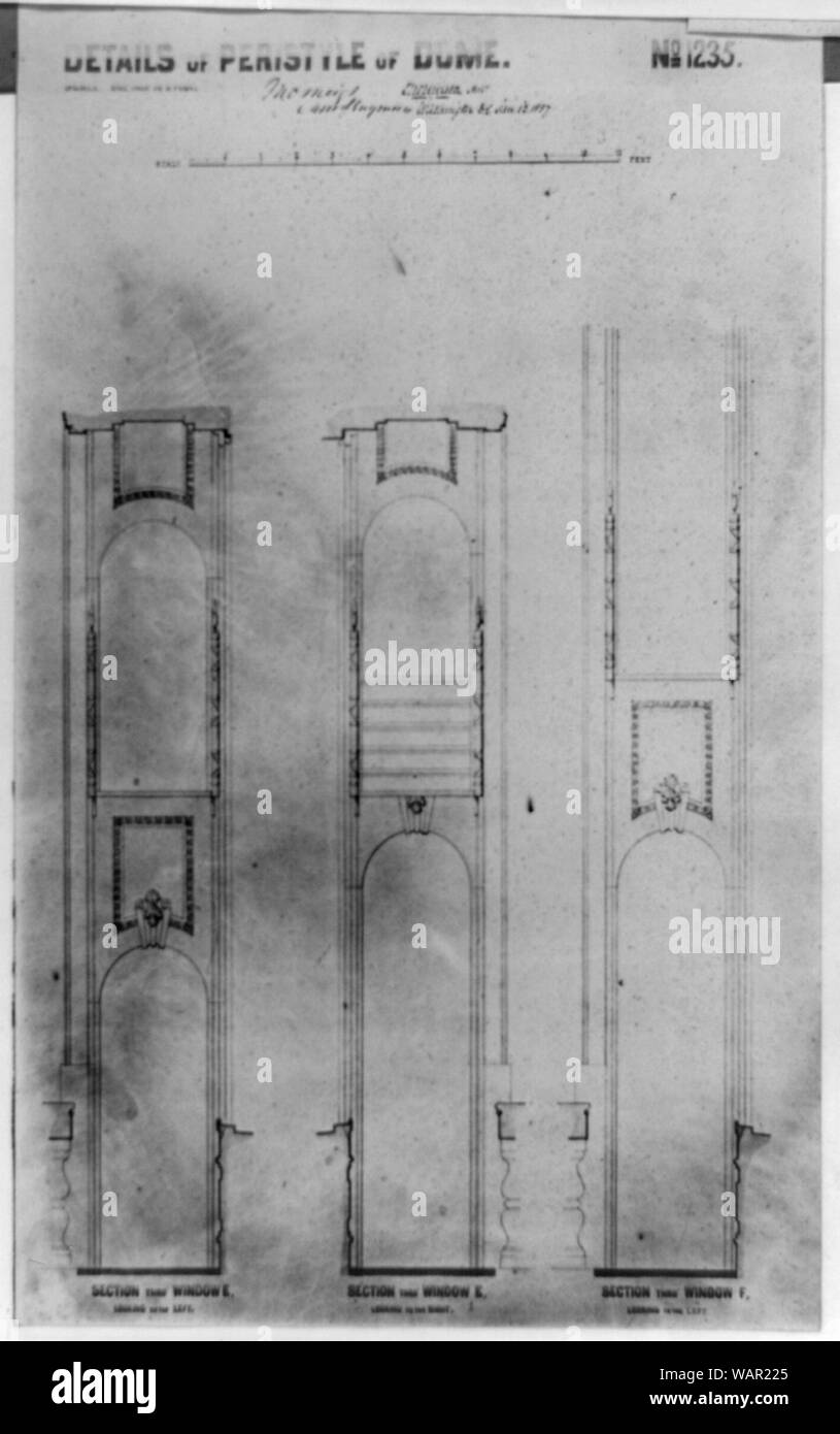 Details of peristyle of dome Stock Photo - Alamy