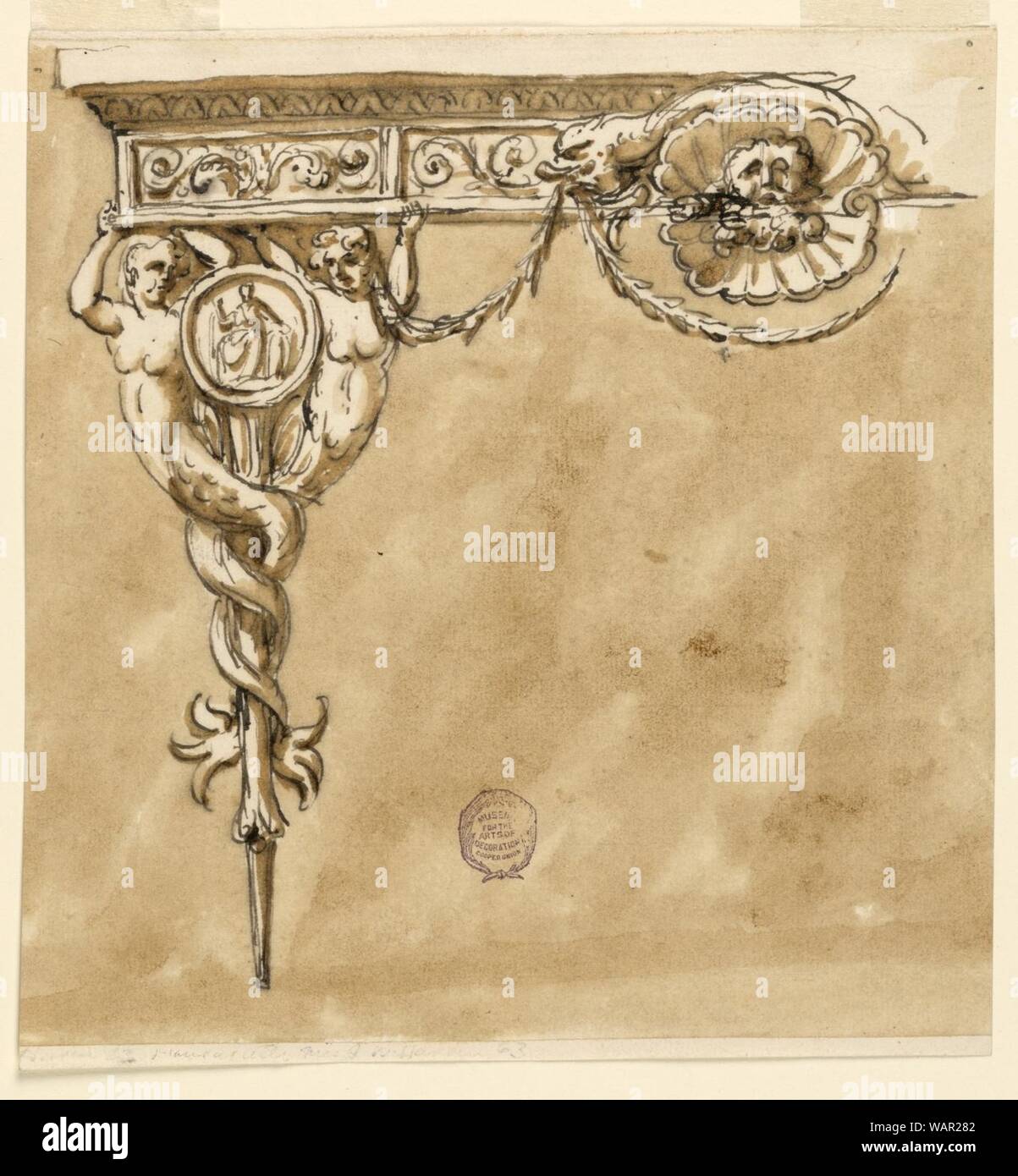 Drawing, Console Table, ca. 1790 Stock Photo - Alamy