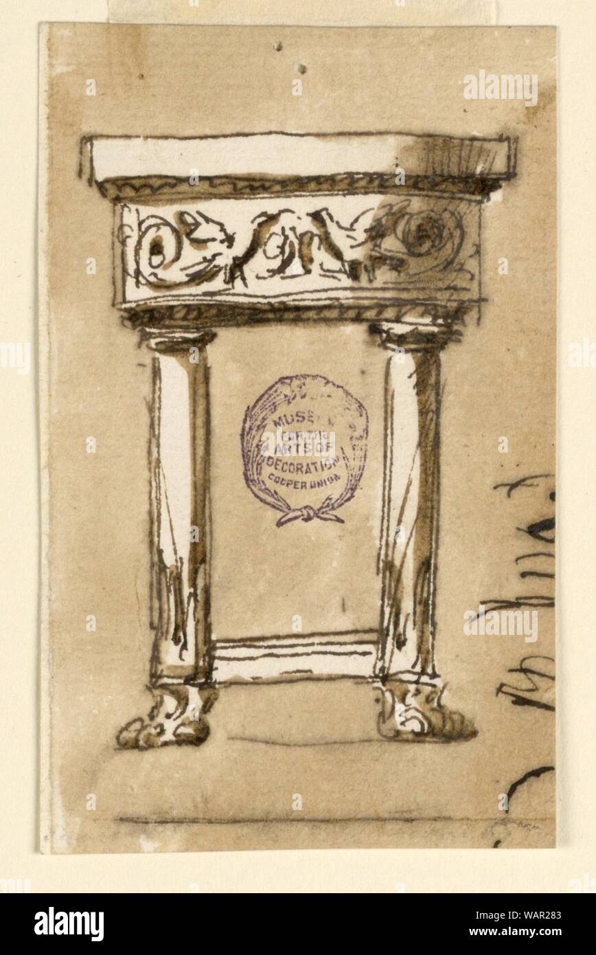 Drawing, Console Table, ca. 1790 Stock Photo - Alamy