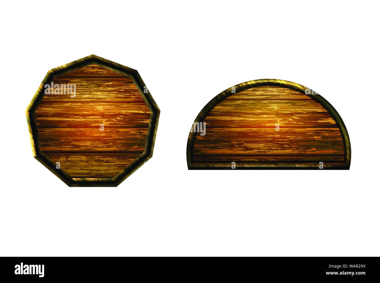 Vector realistic illustration of wooden signboard Stock Vector Image ...