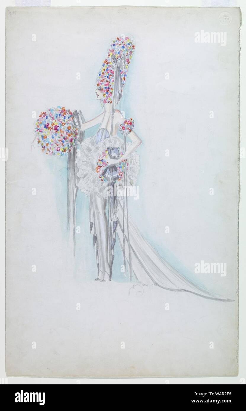 Drawing, Costume Design- Ziegfeld Follies of 1922, 1922 Stock Photo - Alamy