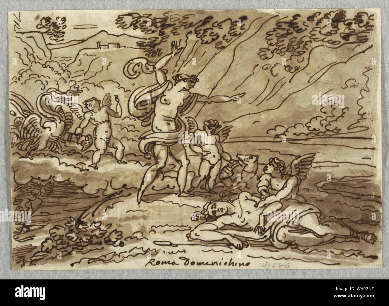 Drawing, Death of Adonis, 1813–18 Stock Photo - Alamy