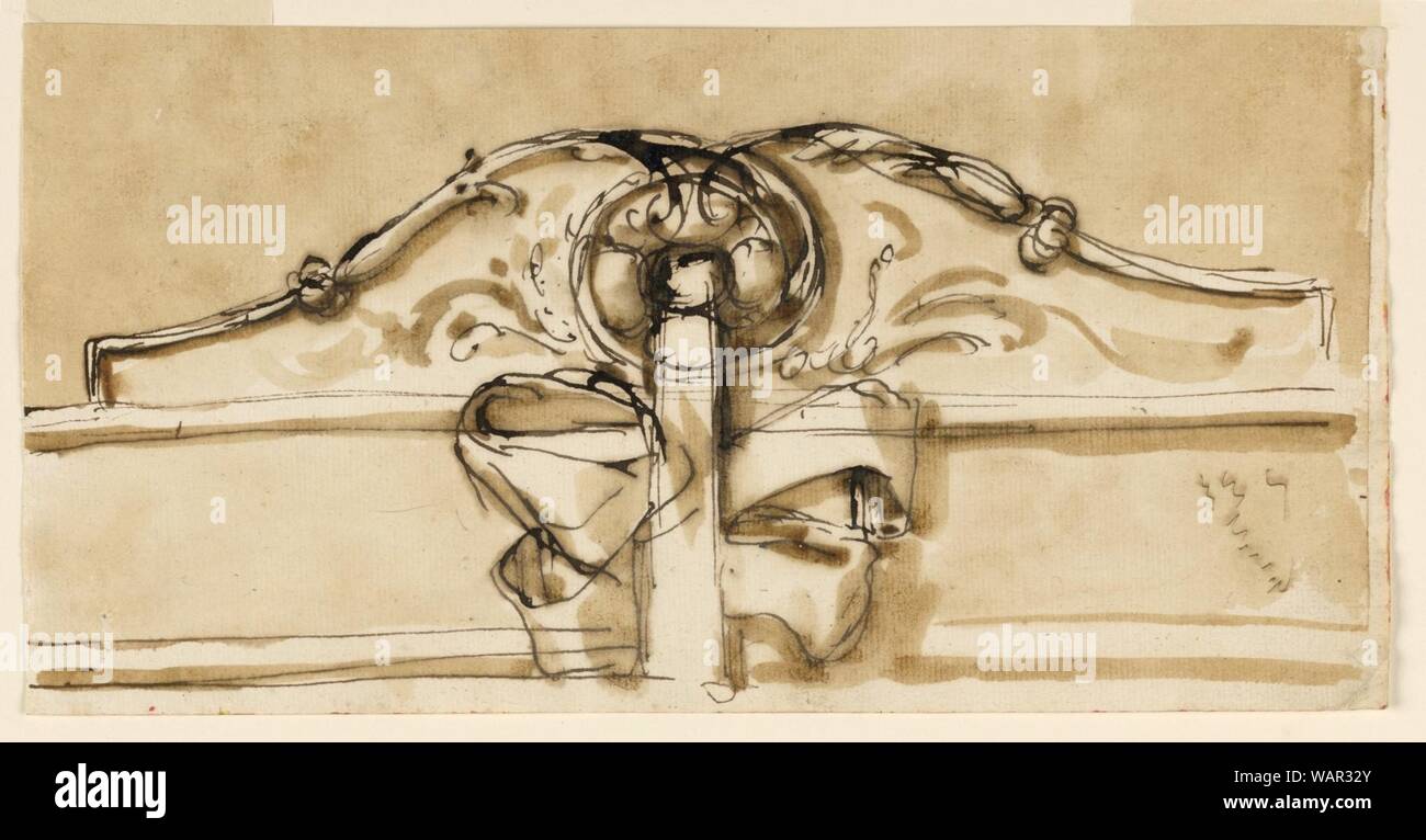 Drawing, Design a Chair Crest Rail, 1780–90 Stock Photo - Alamy