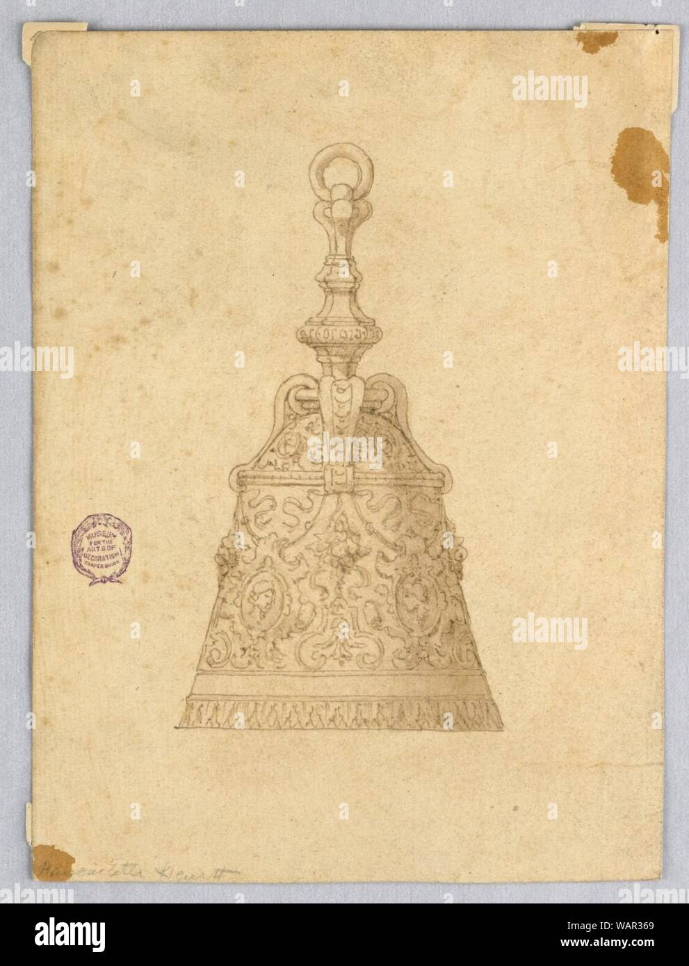 Drawing, Design for a Bell, 17th–19th century Stock Photo - Alamy