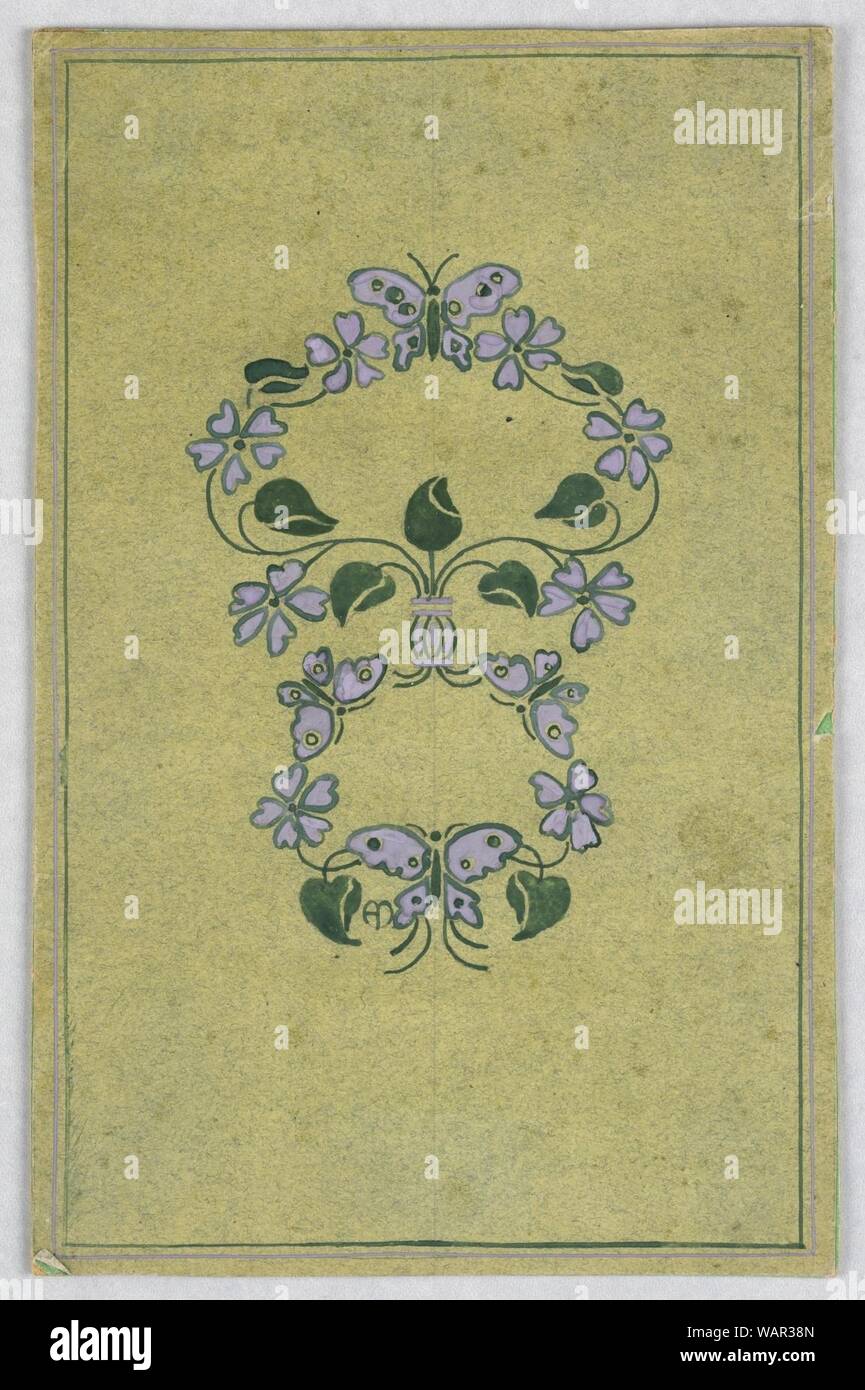 Drawing, Design for a Book Cover, ca. 1887–1903 Stock Photo - Alamy