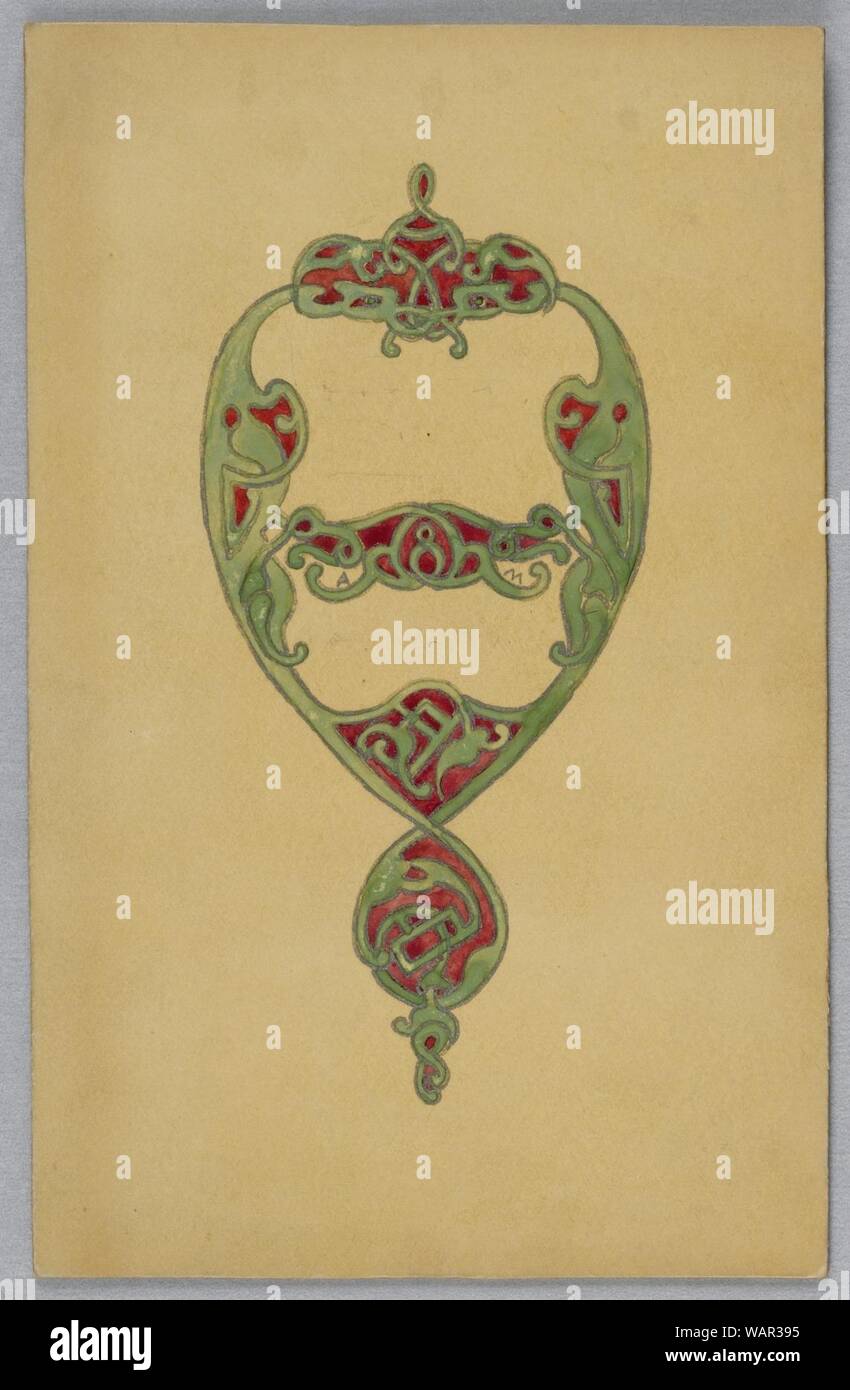 Drawing, Design for a Book Cover, ca. 1887–1903 Stock Photo - Alamy