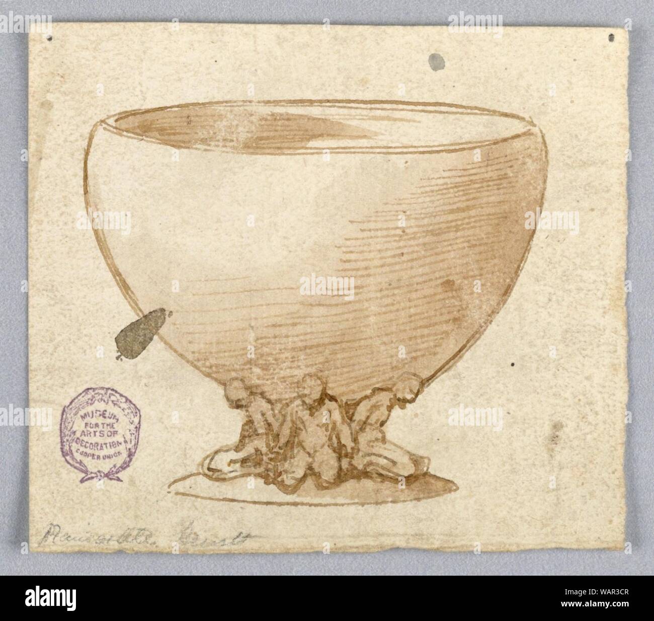Drawing, Design for a bowl, 16th–19th century Stock Photo - Alamy