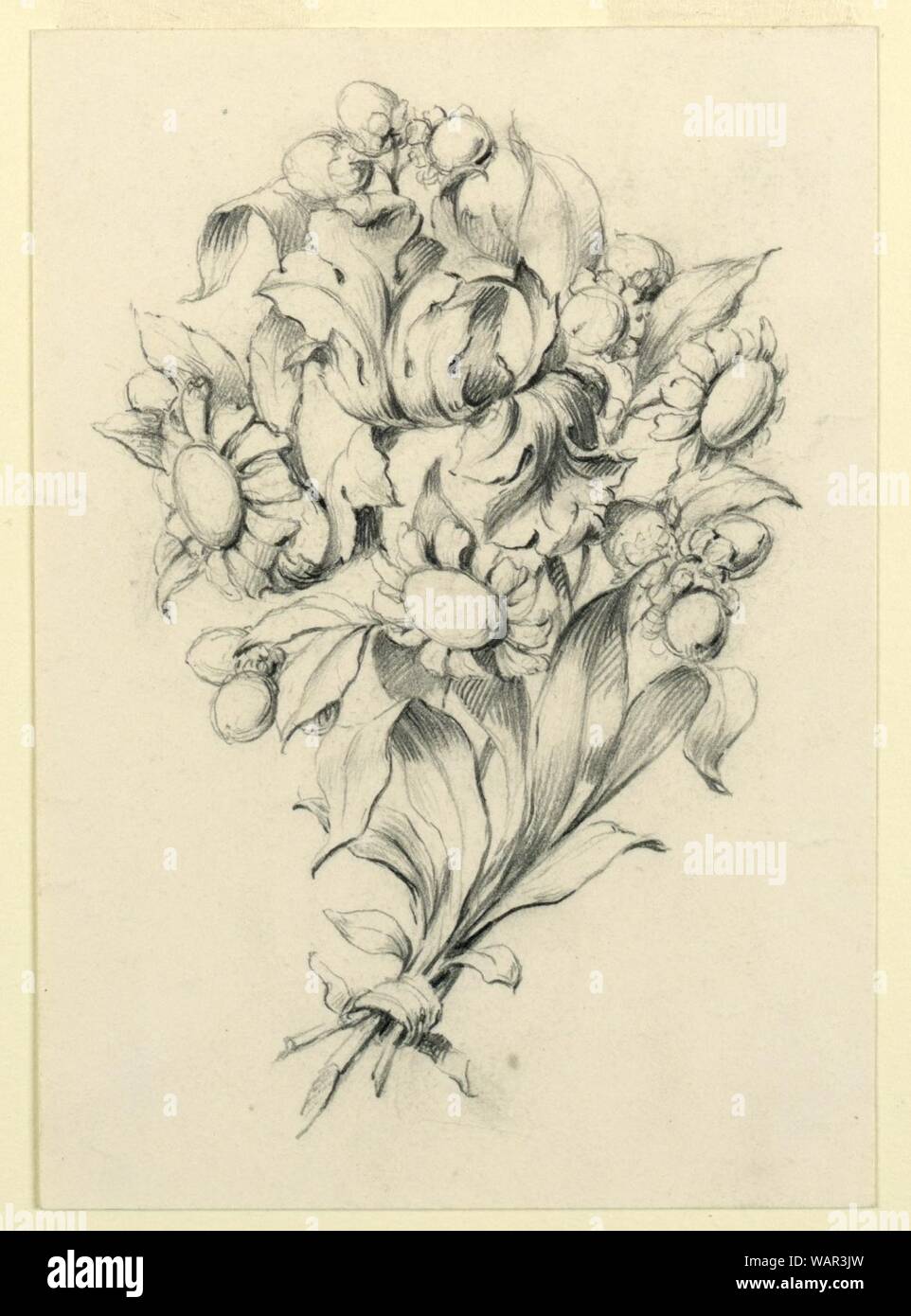 Drawing, Design for a brooch, 1800–1850 Stock Photo - Alamy