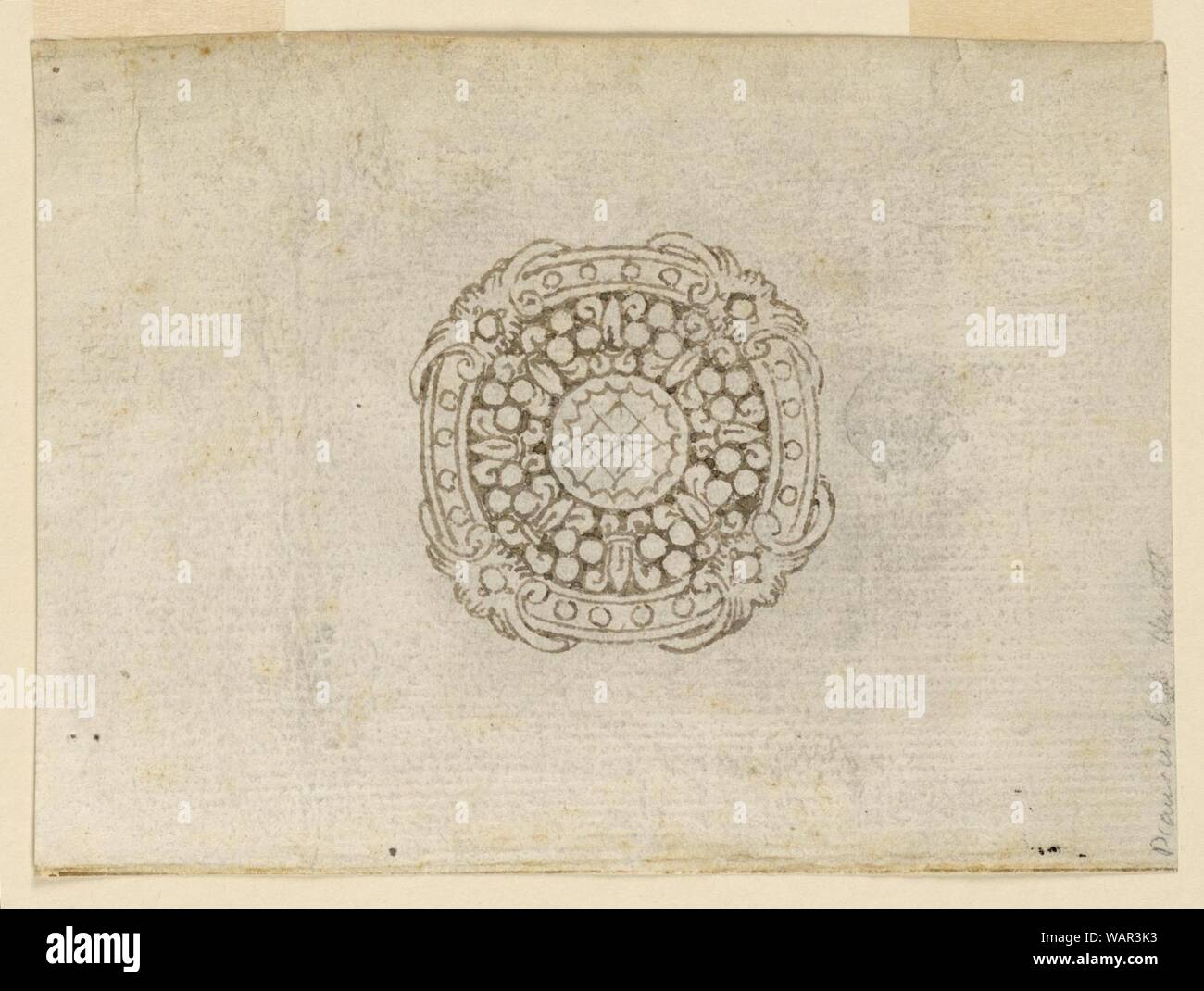 Drawing, Design for a Brooch, 1825–50 Stock Photo - Alamy