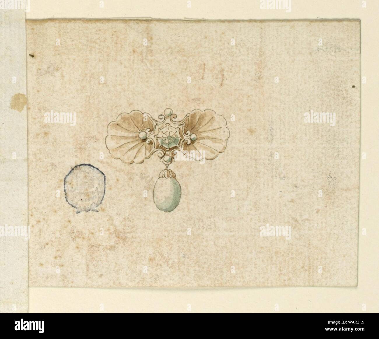 Drawing, Design for a Brooch, 1815–30 Stock Photo - Alamy