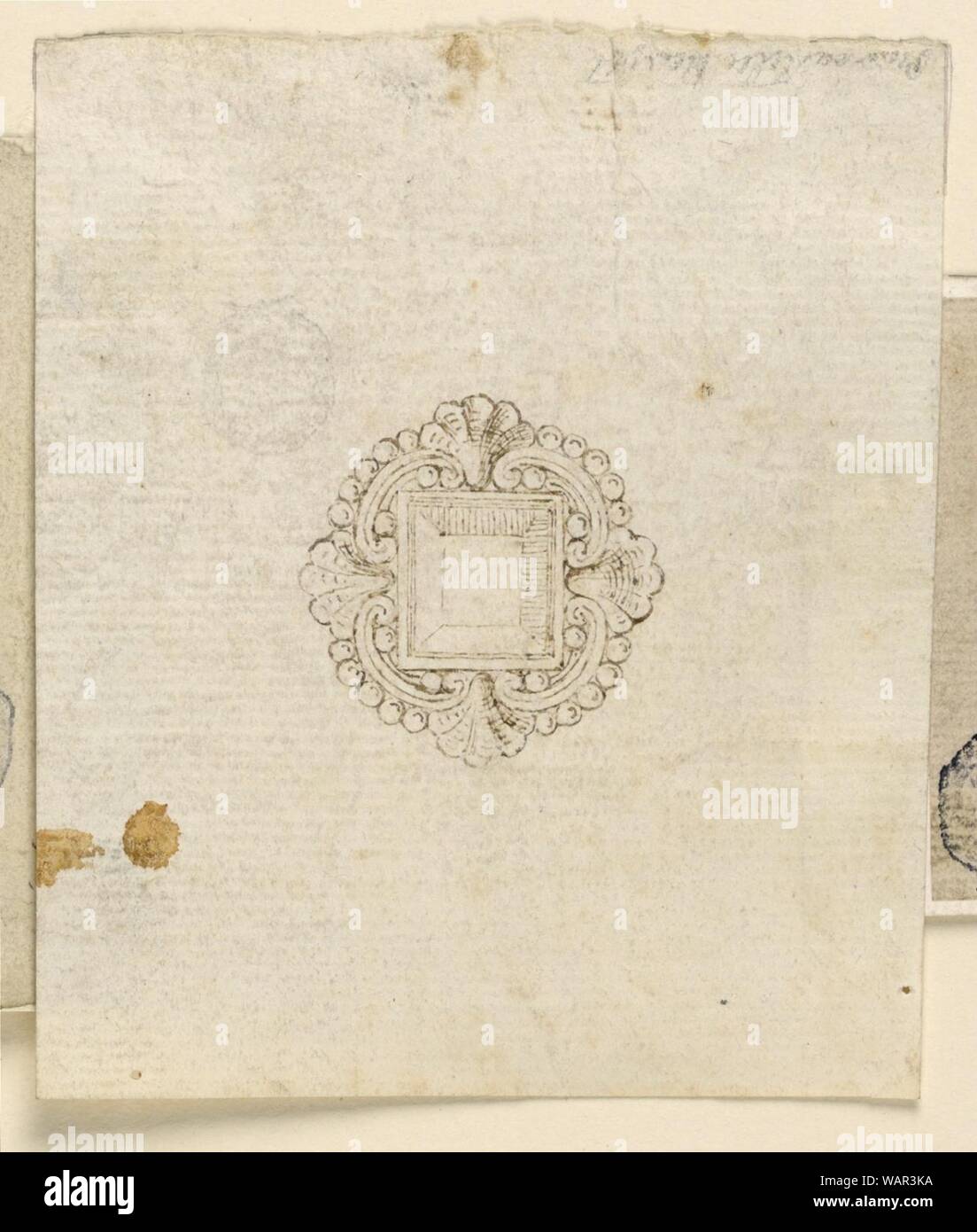 Drawing, Design for a Brooch, 1850–75 Stock Photo - Alamy