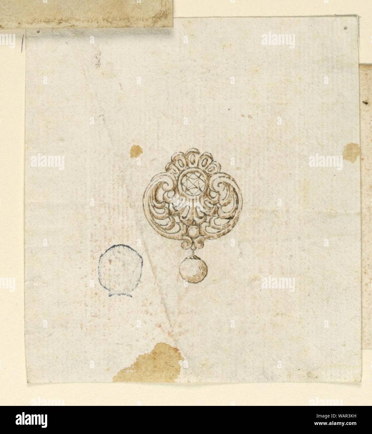 Drawing, Design for a Brooch, 1830 Stock Photo - Alamy