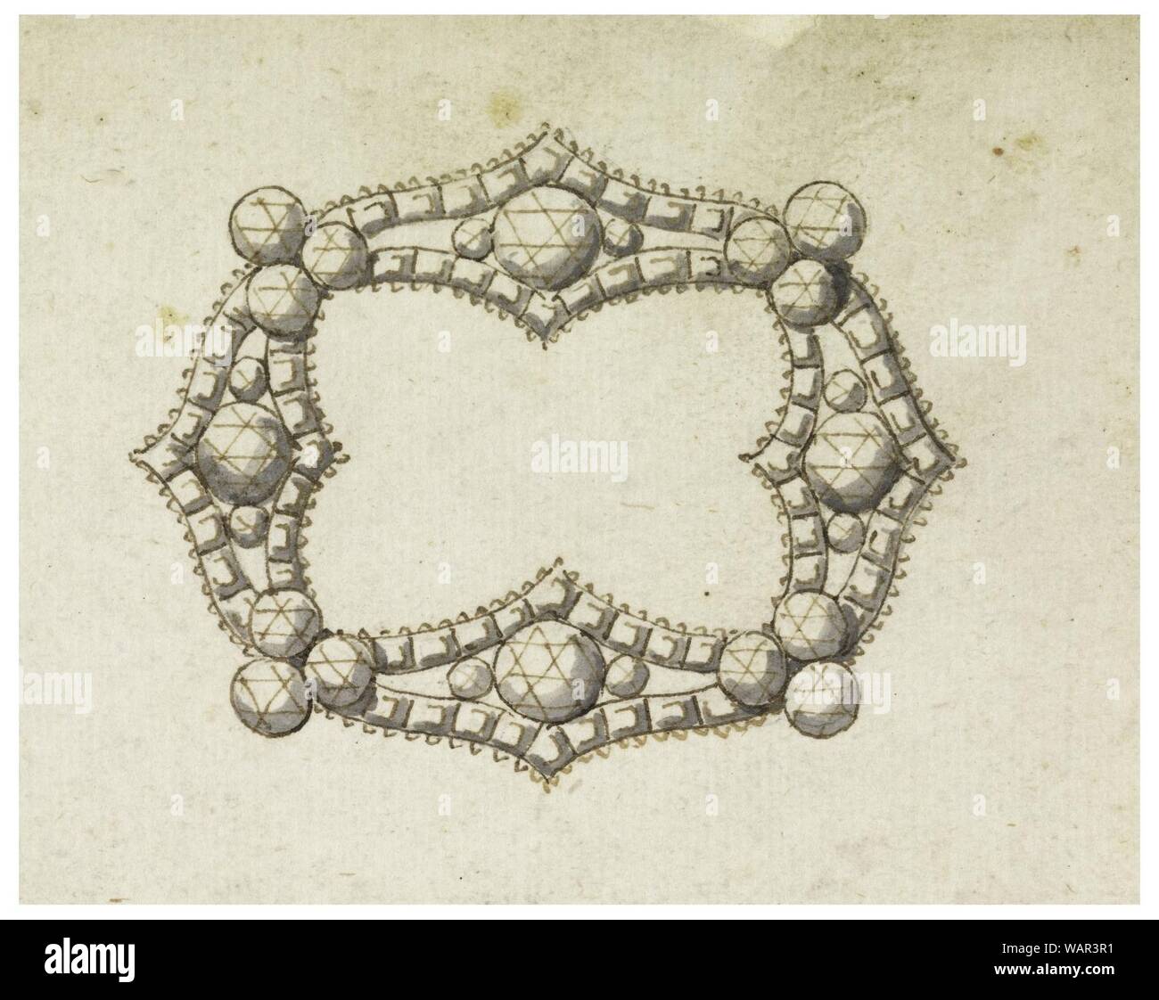 Drawing, Design for a Buckle, 1825–50 Stock Photo - Alamy