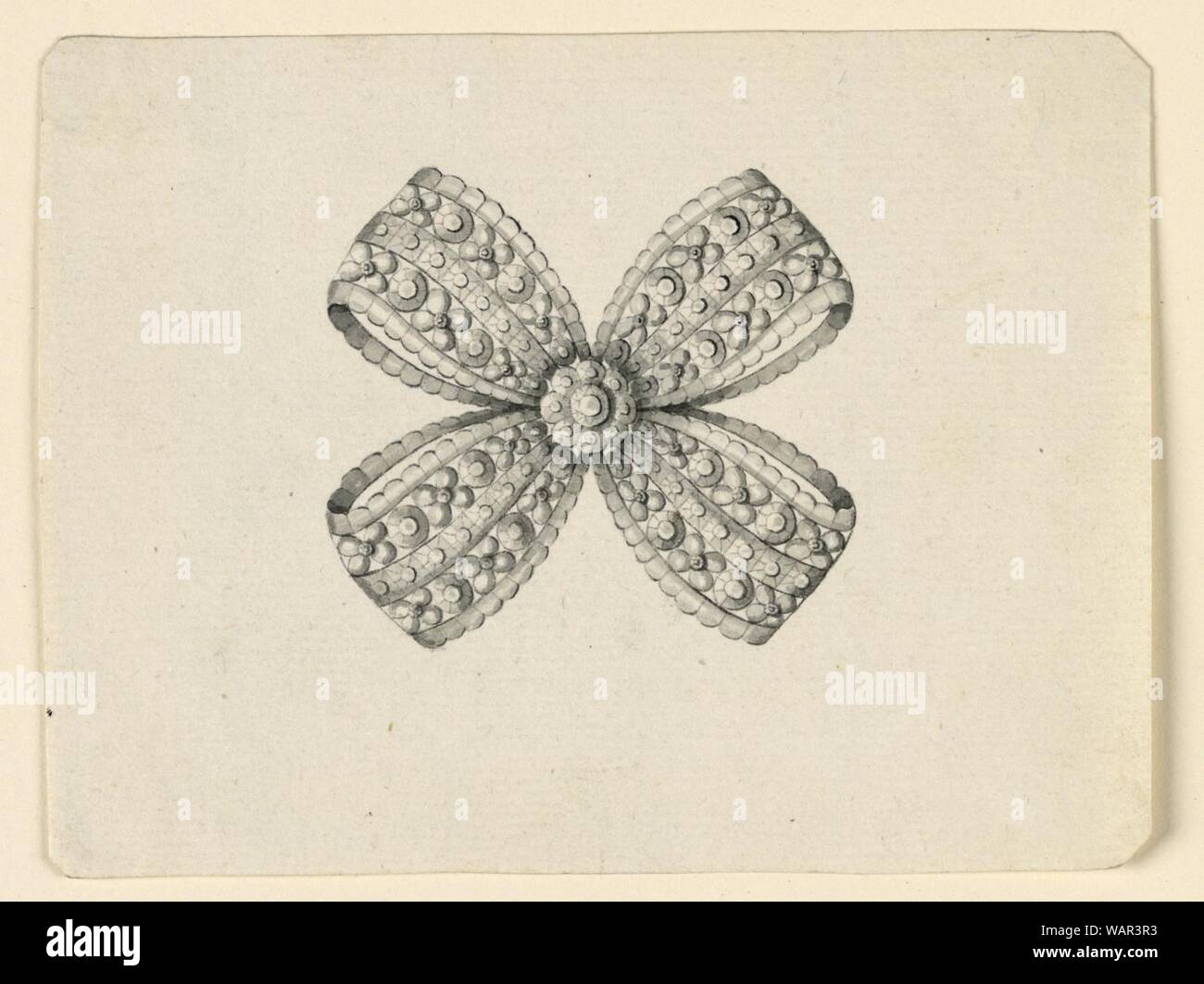 Drawing, Design for a Brooch, late 18th century Stock Photo - Alamy