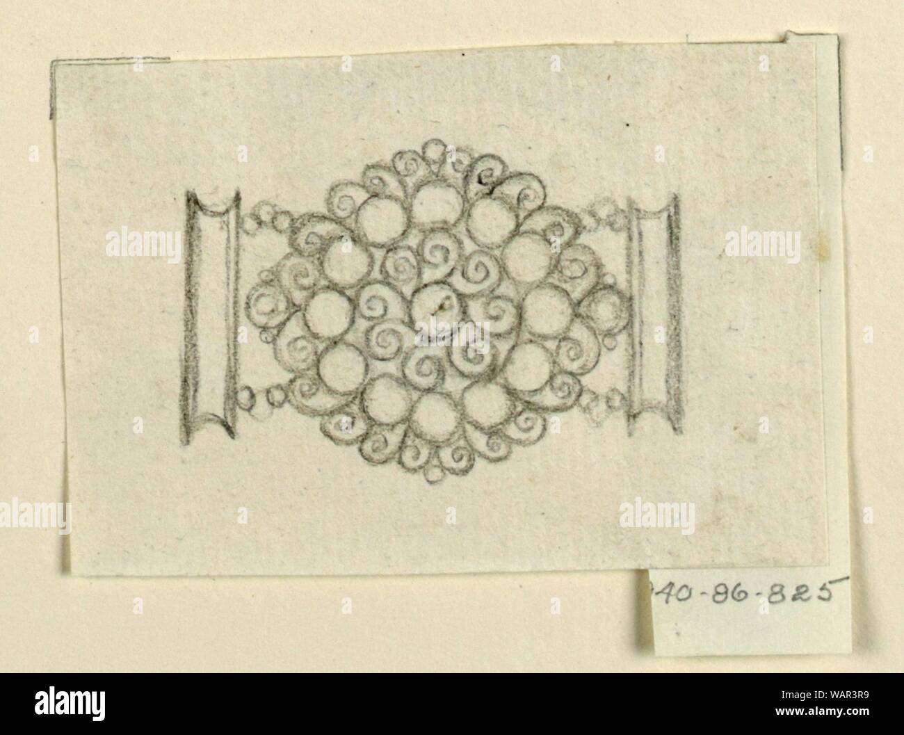 Drawing, Design for a buckle, 1815–40 Stock Photo - Alamy