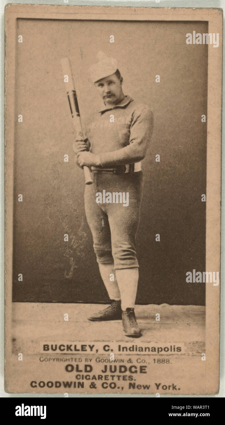 Dick Buckley, Indianapolis Hoosiers, baseball card portrait Stock Photo ...