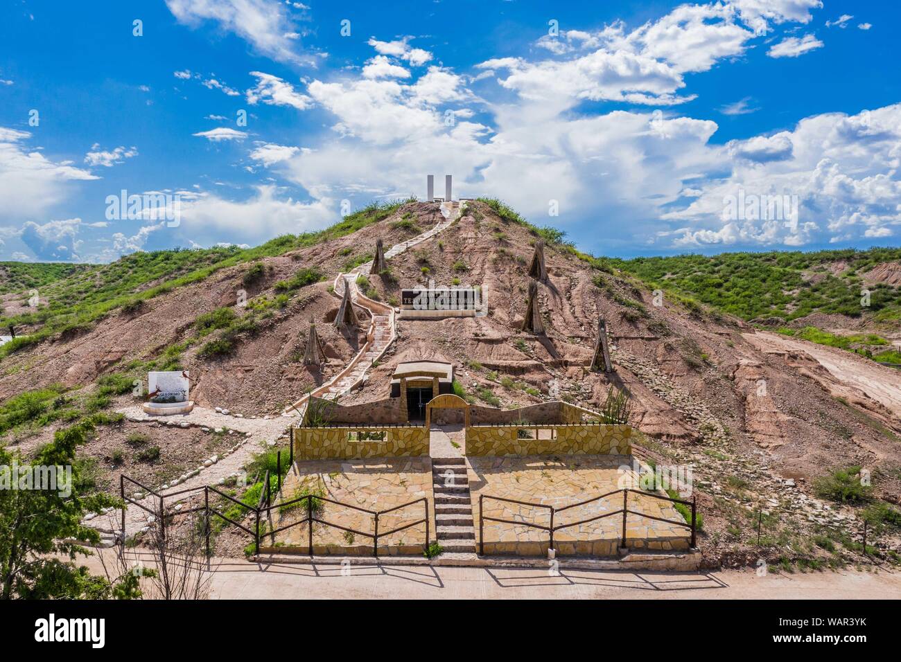Geronimo's jail. A cave on a hill or small mountain was used to ...