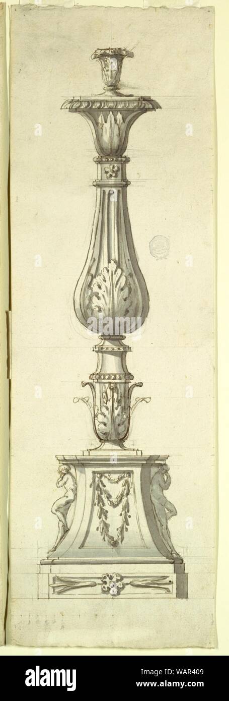 Drawing, Design for a Candlestick, 1775–1800 Stock Photo - Alamy