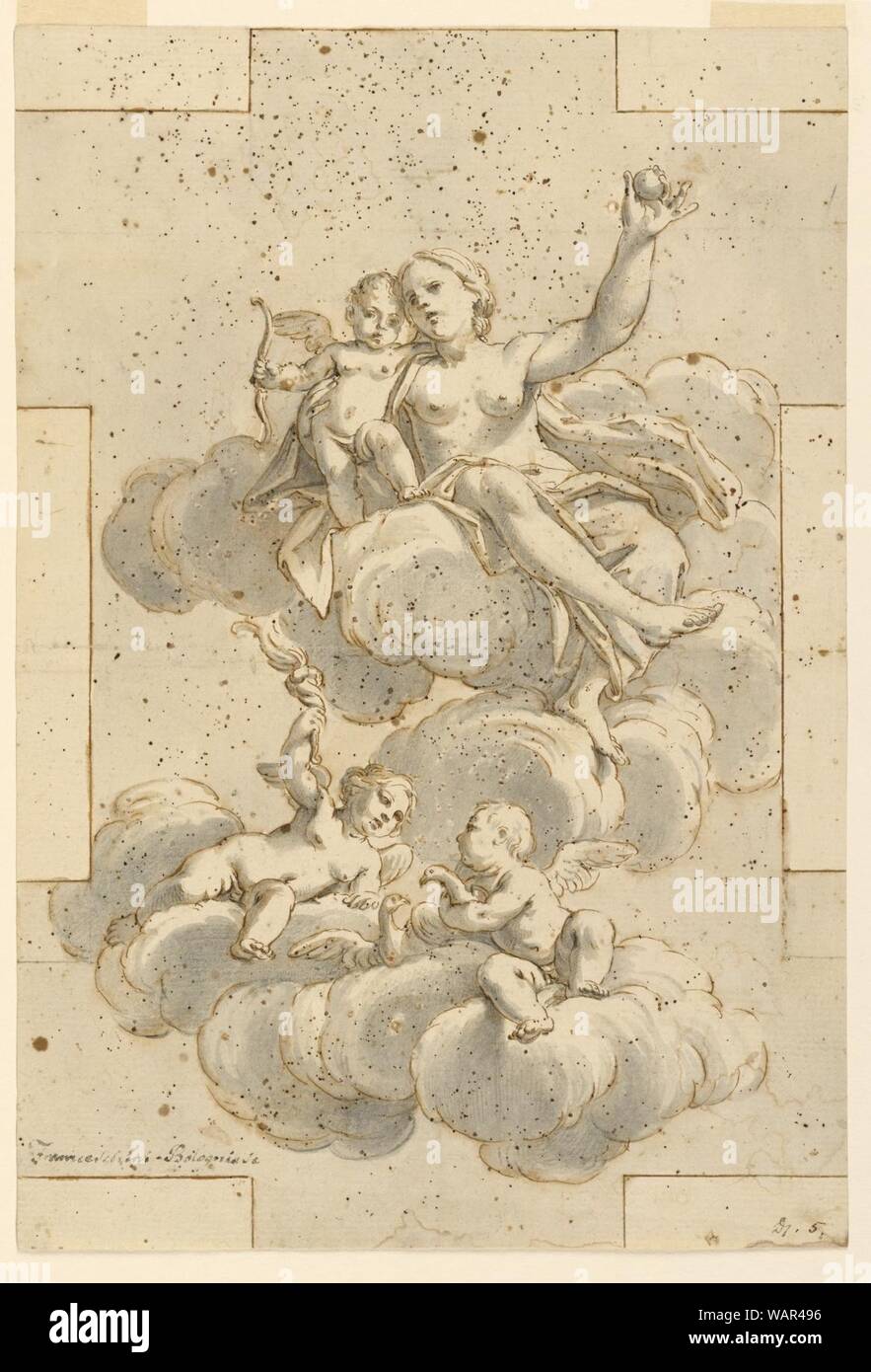 Venus and cupid drawing hi-res stock photography and images - Alamy