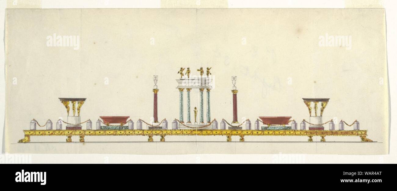 Drawing, Design for a Centerpiece, 1800–1825 Stock Photo - Alamy