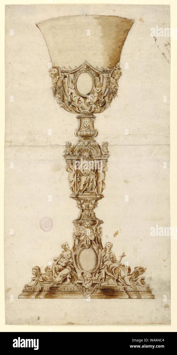Drawing, Design for a Chalice, 1710–1740 Stock Photo - Alamy