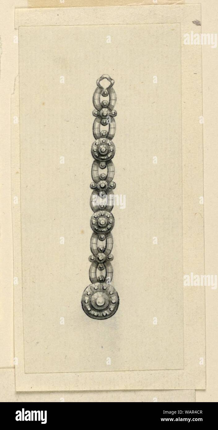 Drawing, Design for a Chain, late 18th century Stock Photo - Alamy