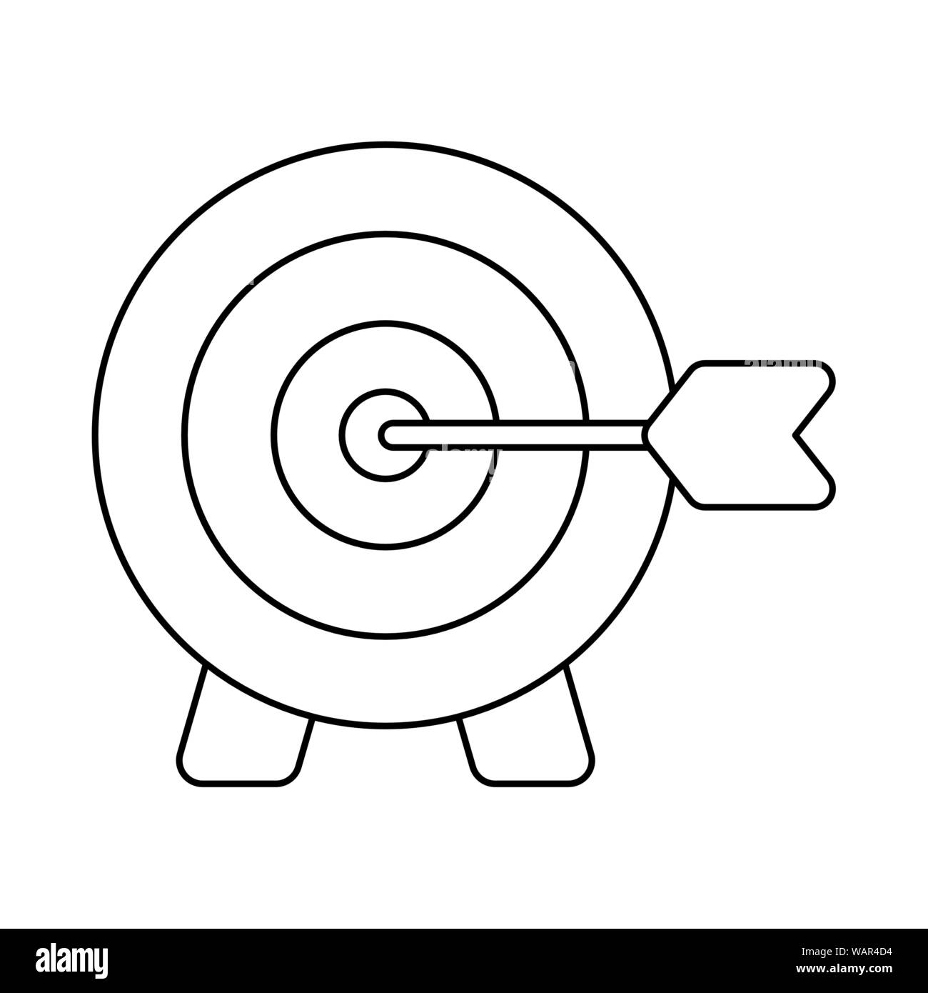target board with arrow isolated icon vector illustration design Stock ...
