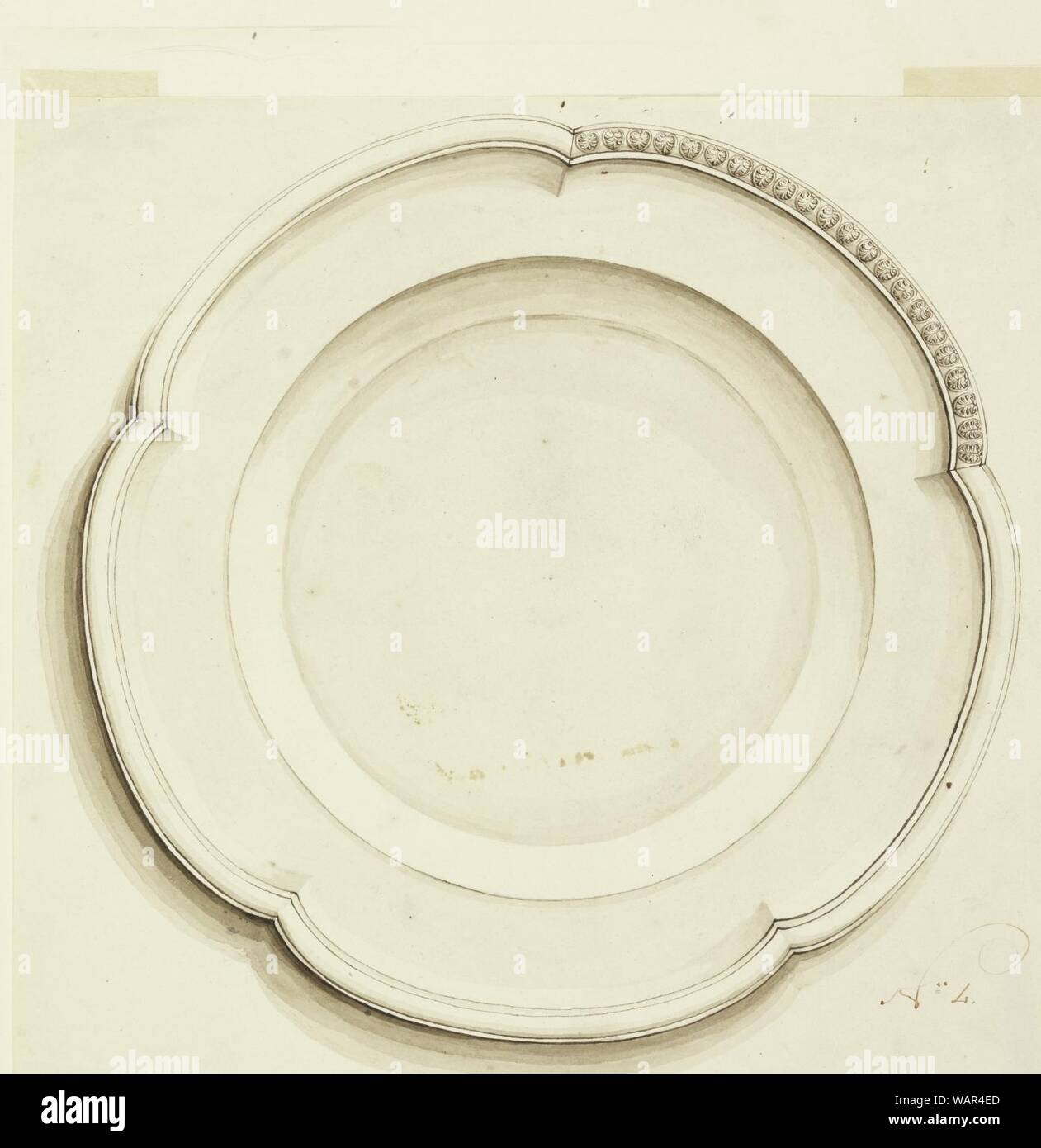 Drawing, Design for a Circular Platter, ca. 1810–25 Stock Photo - Alamy