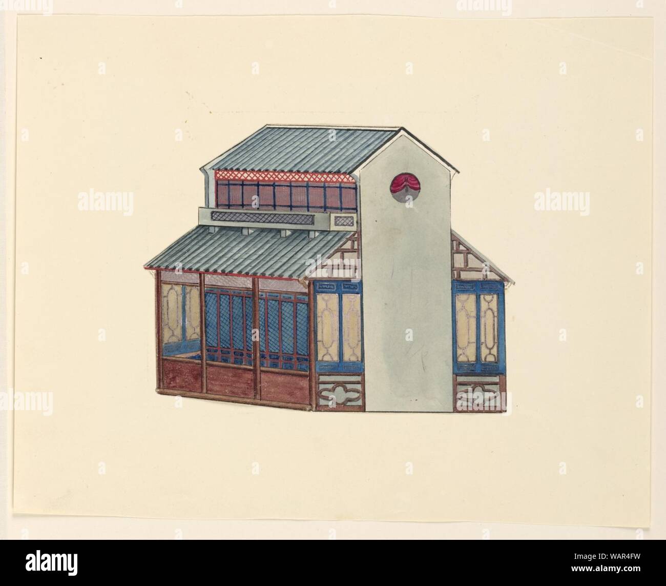 Drawing, Design for a Chinese Pavilion, 1815–22 Stock Photo - Alamy